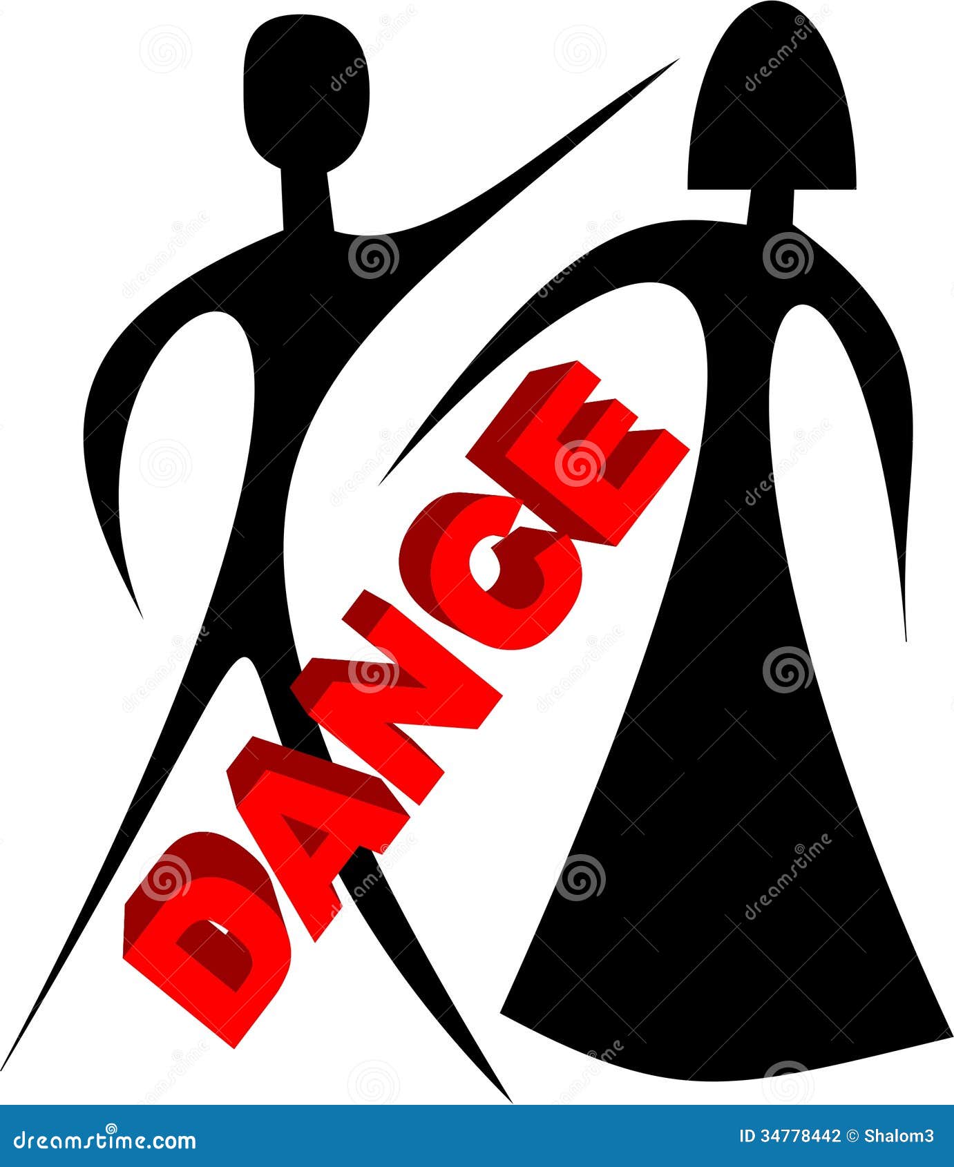 Dance - Dancing Man and Woman Stock Vector - Illustration of party ...