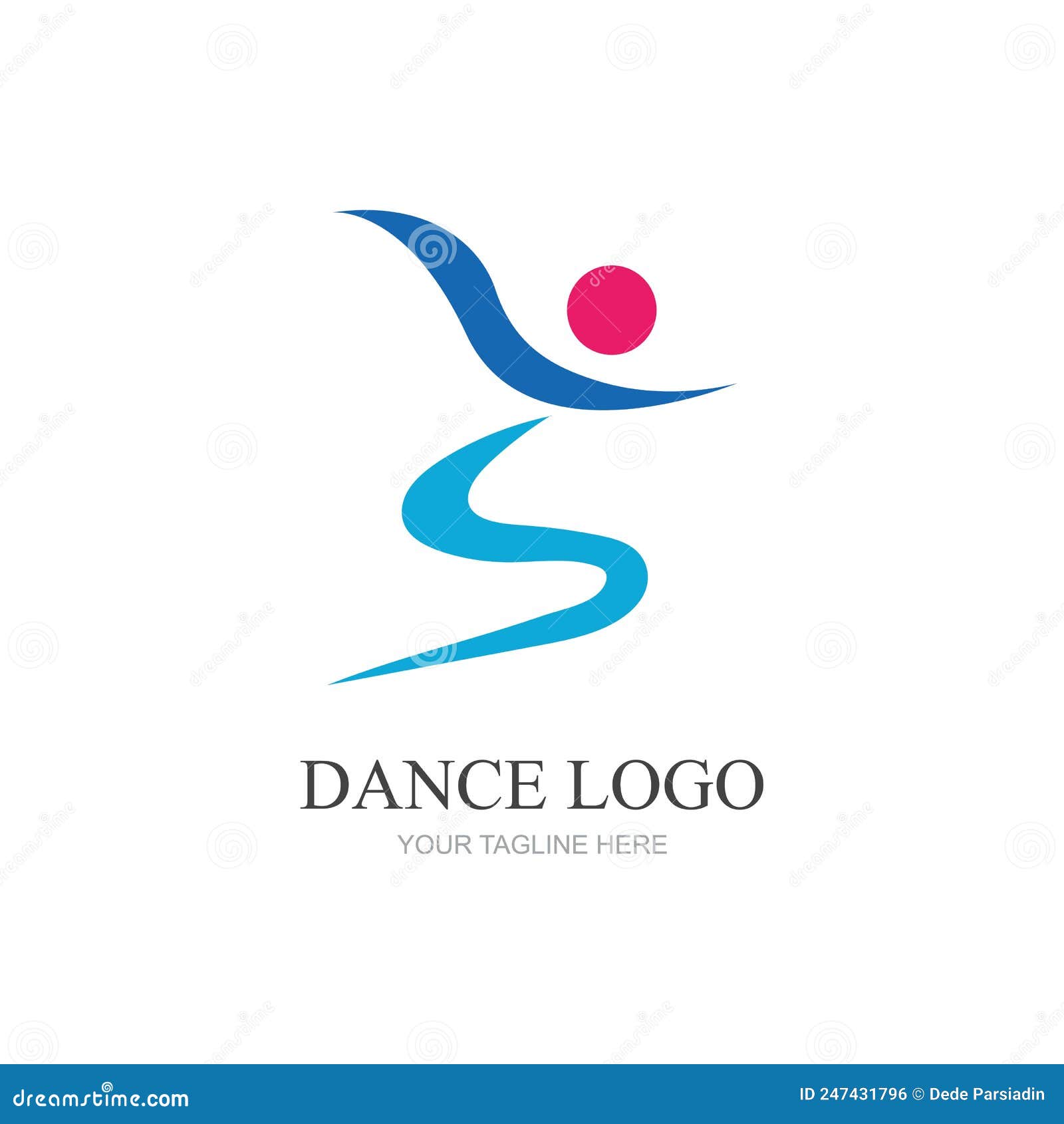 Dance Logo Vector Design Symbol Stock Vector - Illustration of ...