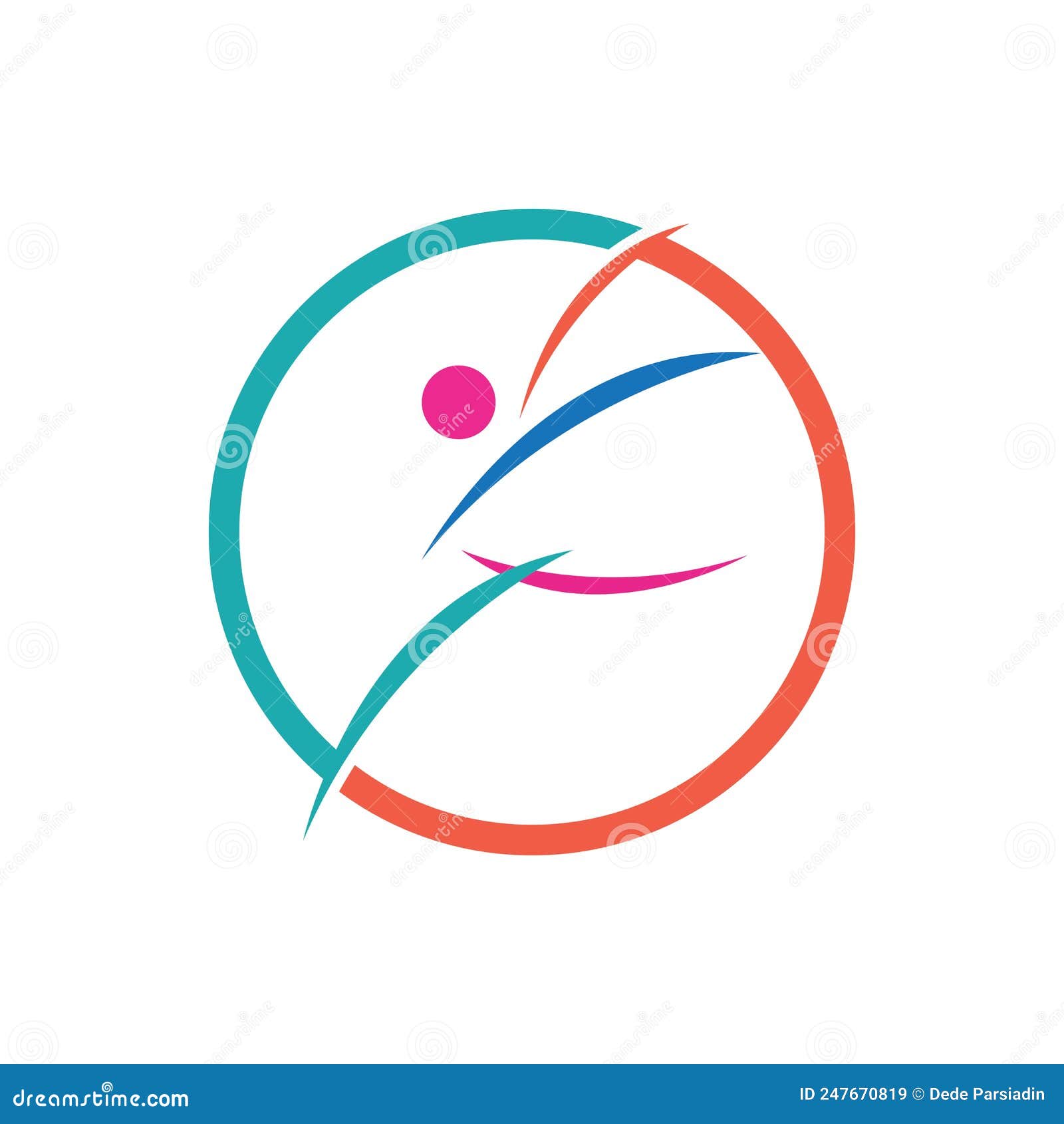 Dance Logo Vector Design Symbol Stock Vector - Illustration of movement ...