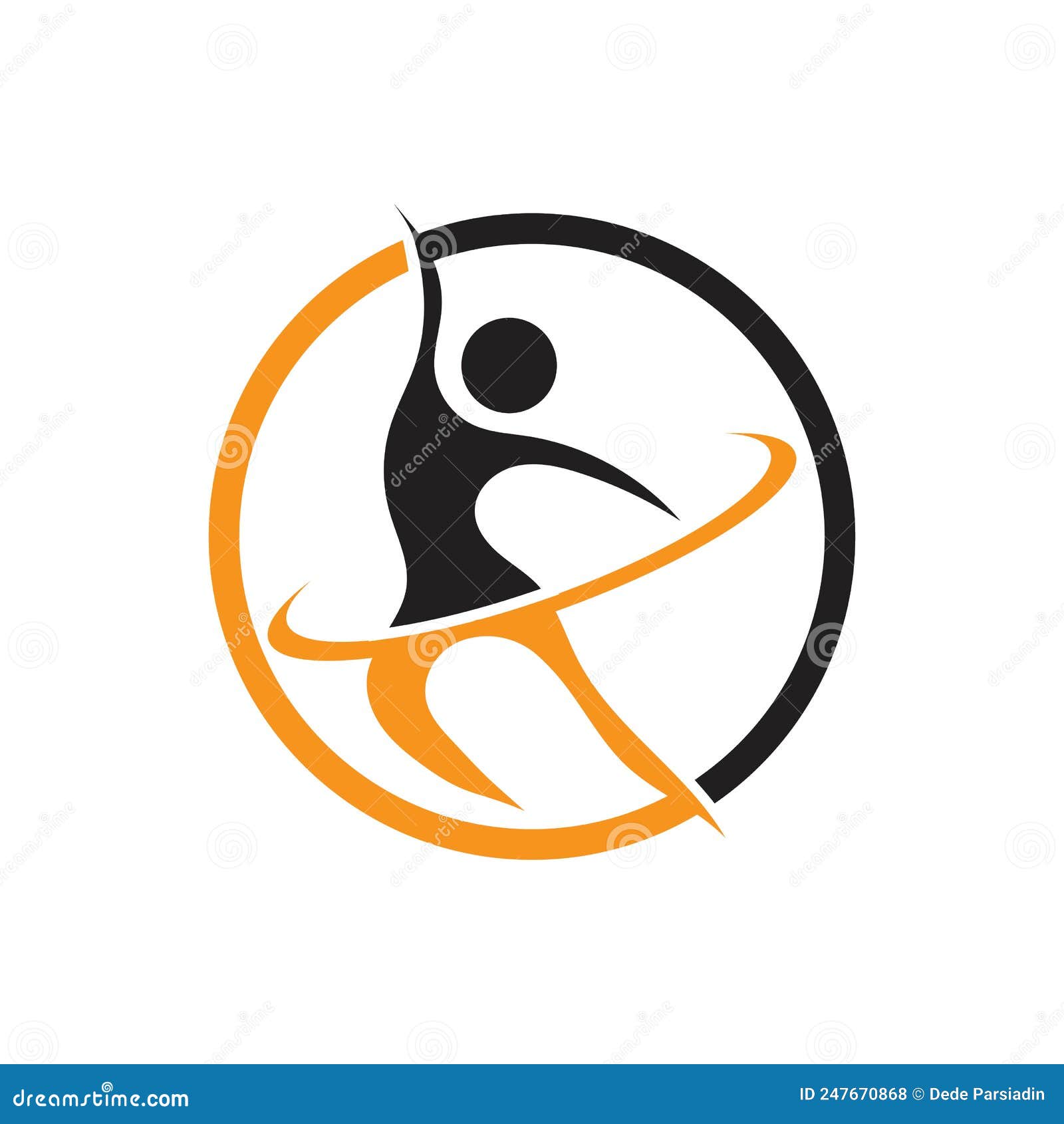 Dance Logo Vector Design Symbol Stock Vector - Illustration of isolated ...