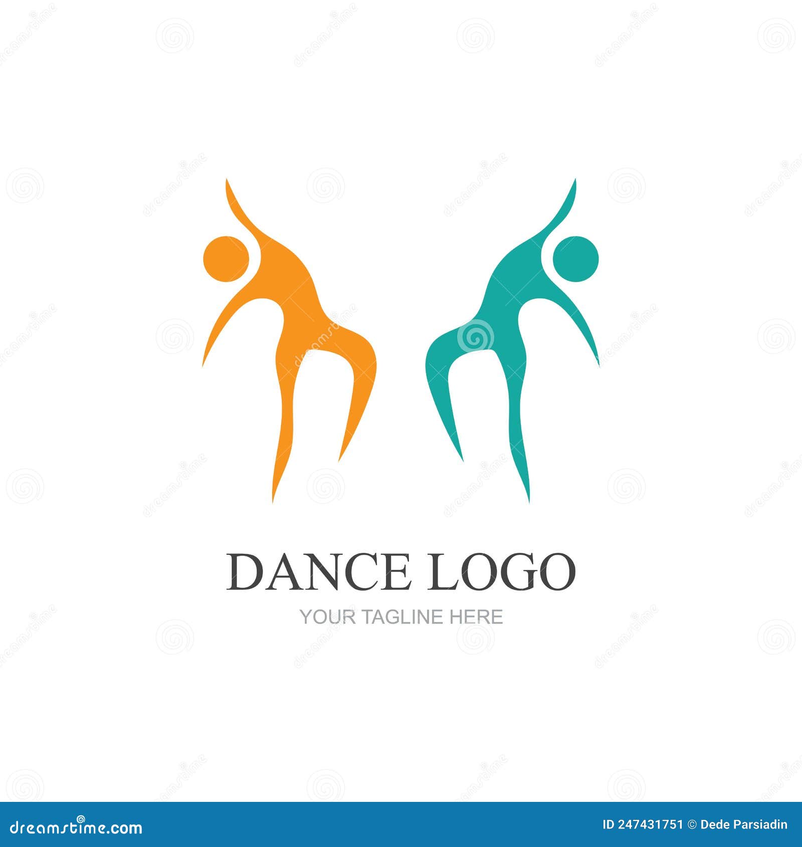 Dance Logo Vector Design Symbol Stock Vector - Illustration of dance ...
