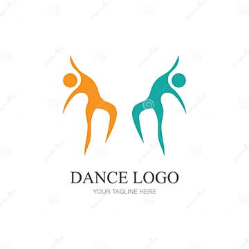 Dance Logo Vector Design Symbol Stock Vector - Illustration of dance ...