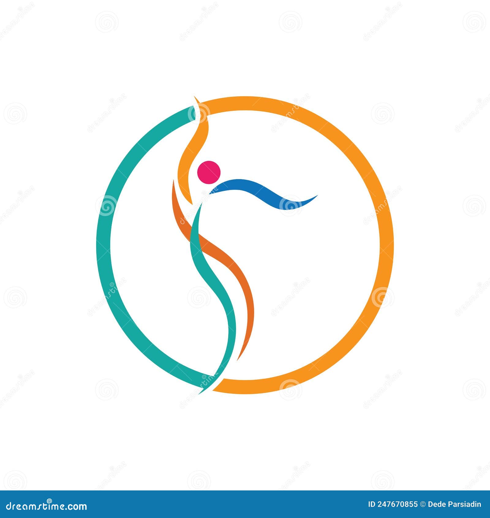Dance Logo Vector Design Symbol Stock Vector - Illustration of body ...