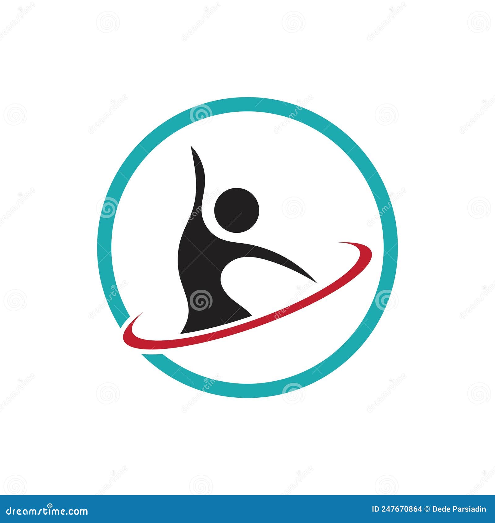 Dance Logo Vector Design Symbol Stock Vector - Illustration of wellness ...