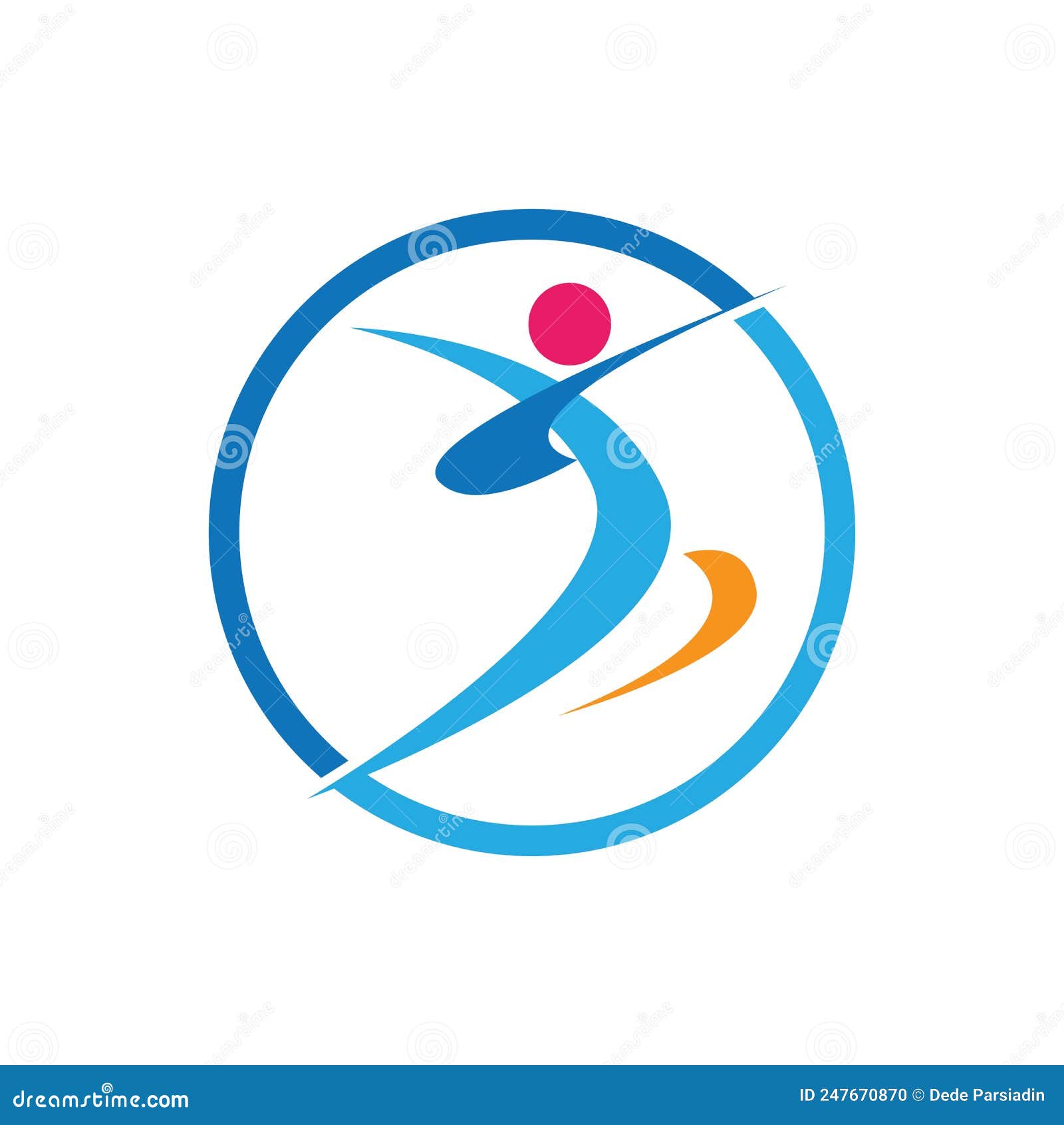Dance Logo Vector Design Symbol Stock Vector - Illustration of isolated ...