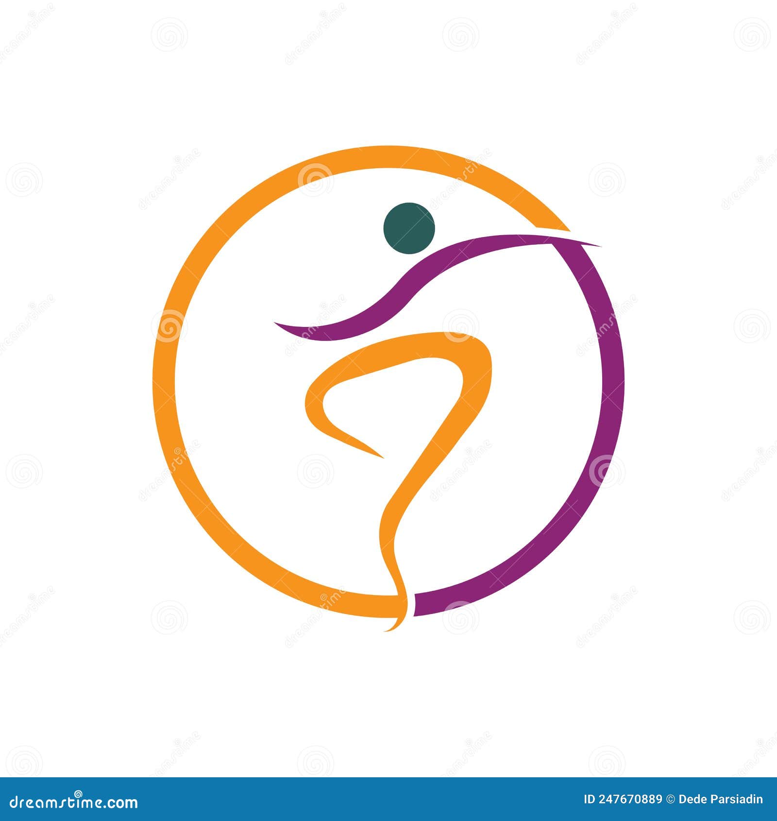 Dance Logo Vector Design Symbol Stock Vector - Illustration of template ...