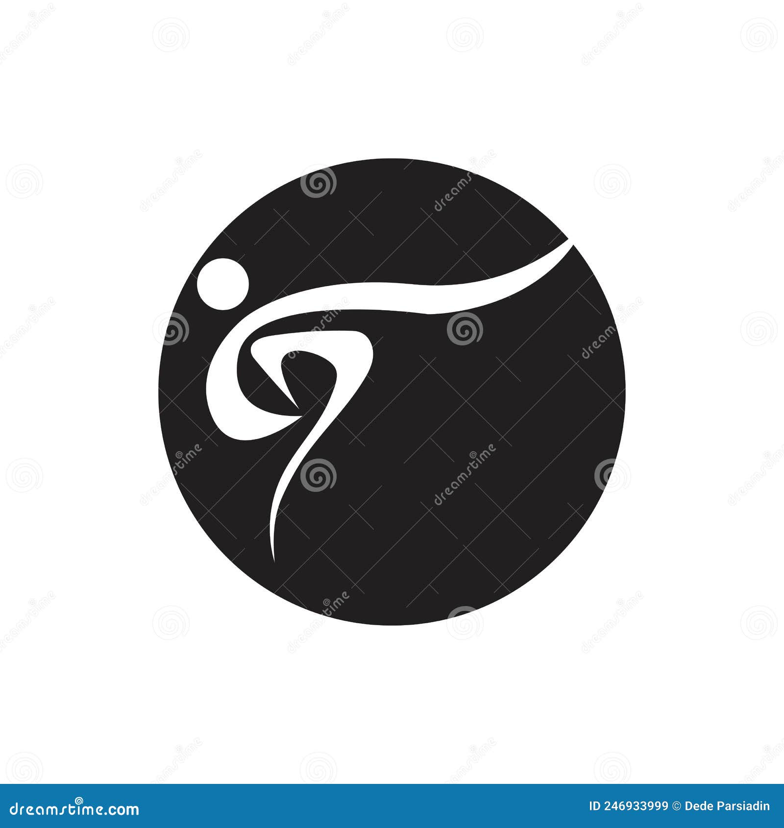 Dance Logo Vector Design Symbol Stock Vector - Illustration of isolated ...