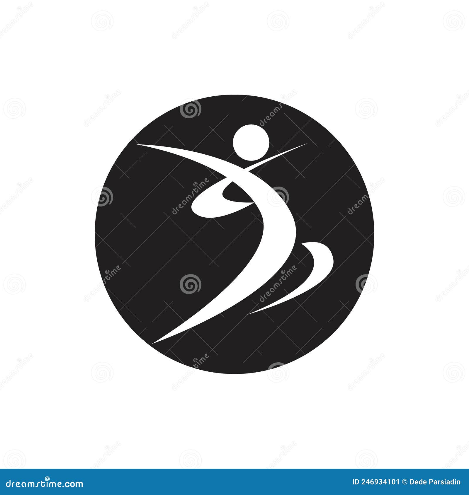 Dance Logo Vector Design Symbol Stock Vector - Illustration of isolated ...