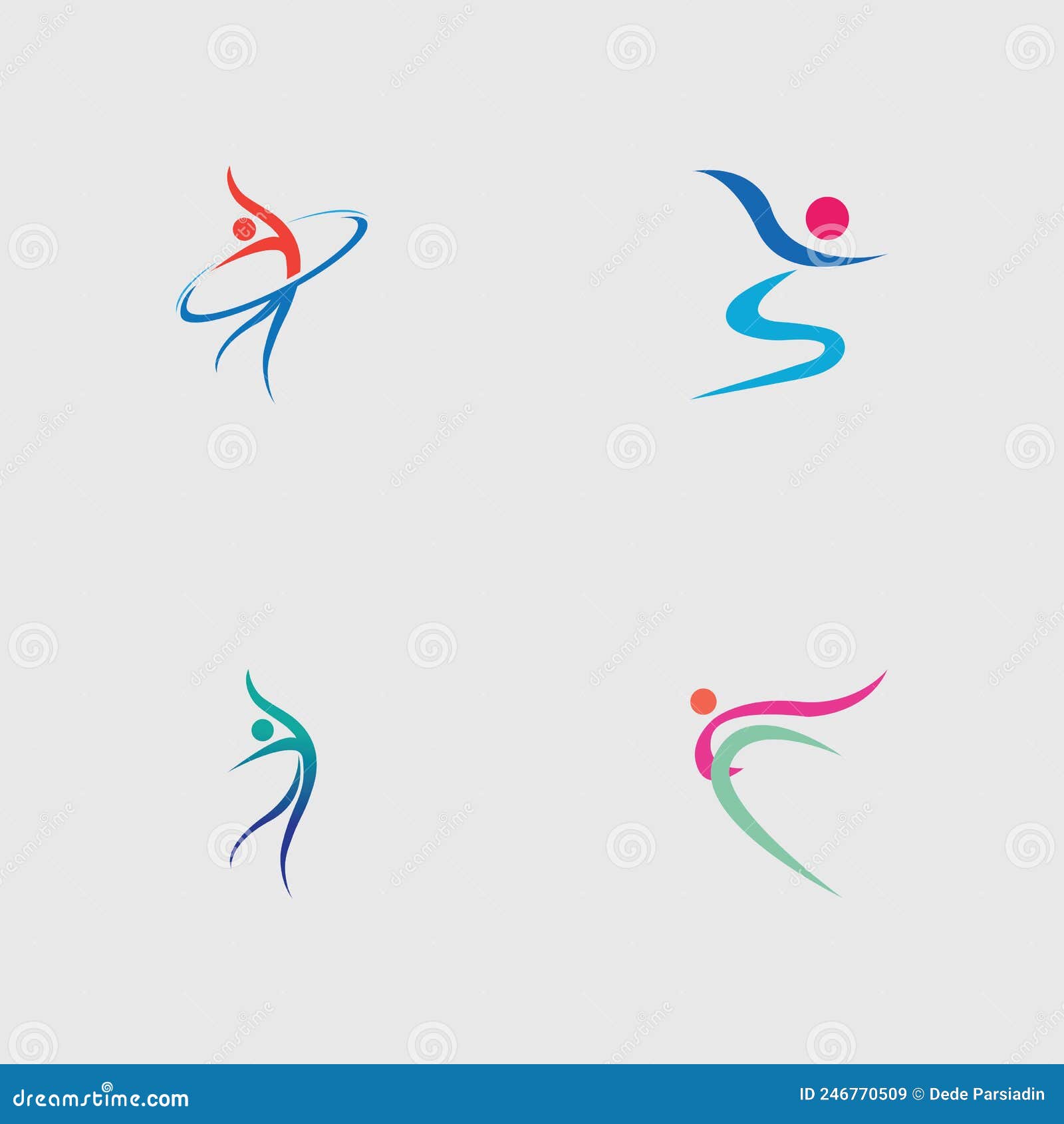 Dance Logo Vector Design Symbol Stock Vector - Illustration of style ...