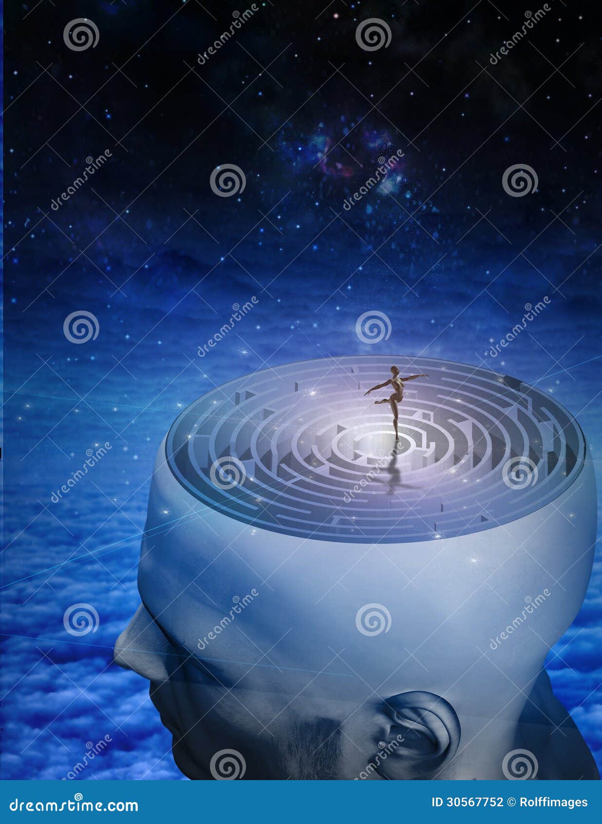 Dance of Mind stock illustration. Illustration of interconnected - 30567752