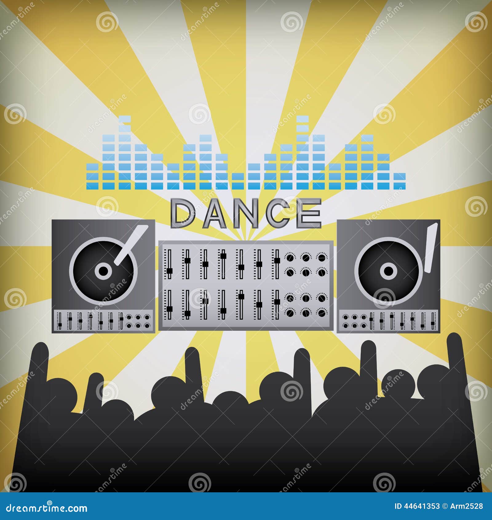 Dance stock vector. Illustration of music, song, happy - 44641353