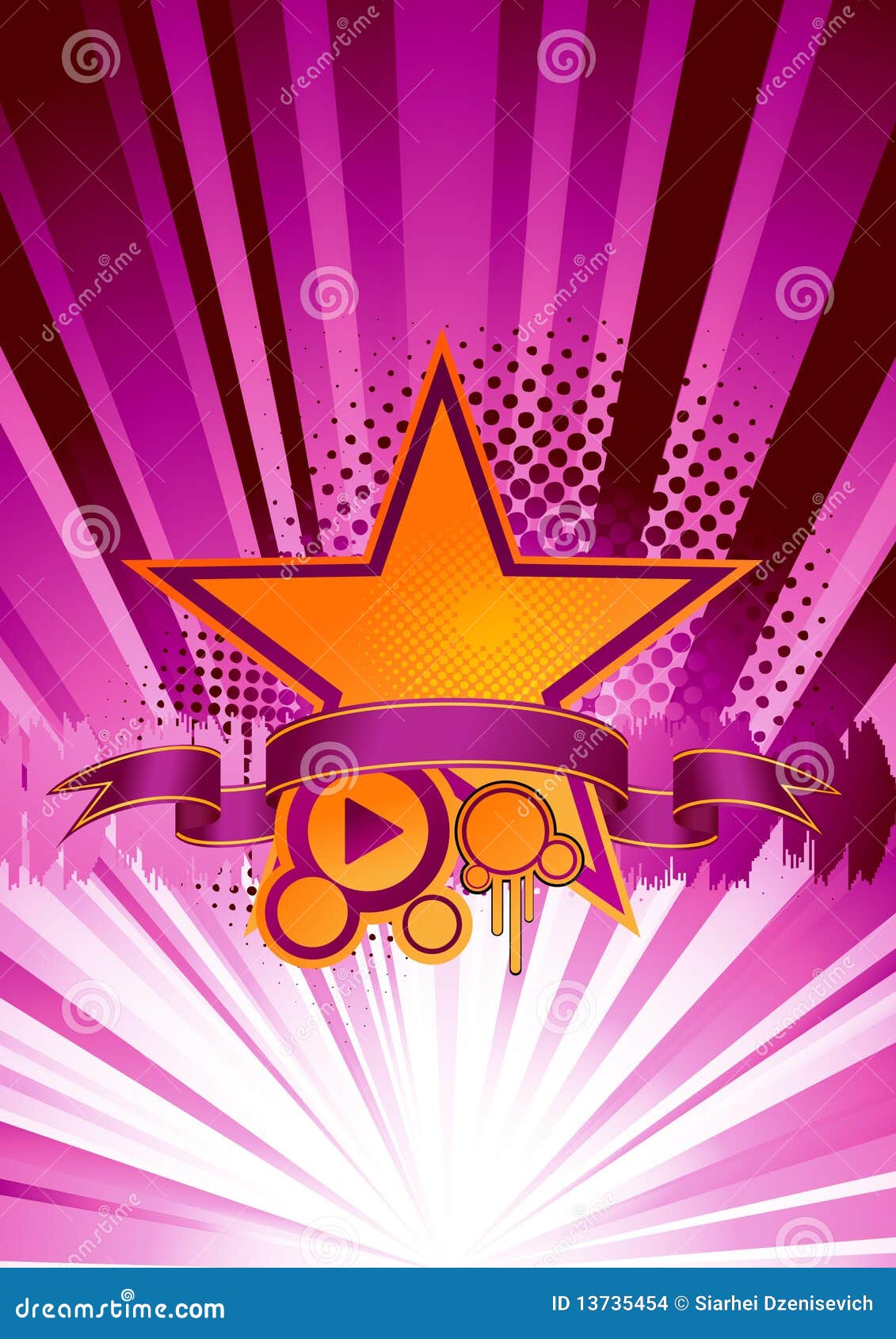 Dance music explosion stock vector. Illustration of design - 13735454