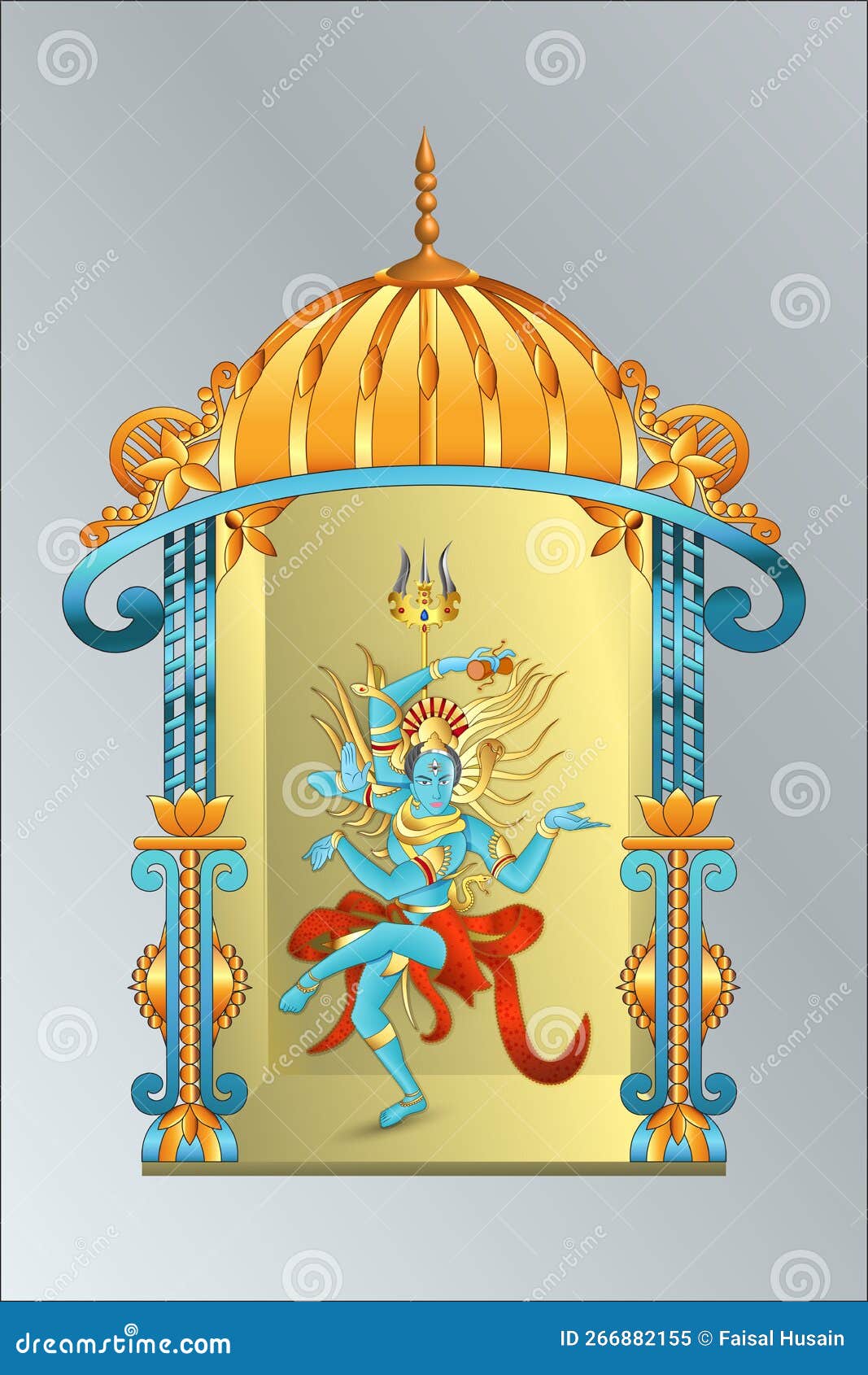 Shiva Indian God Dancing Style Stock Vector - Illustration of hindu ...