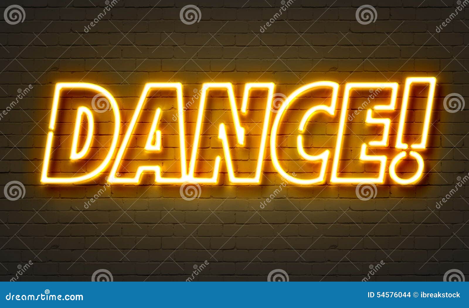 Dance neon sign stock illustration. Illustration of background - 54576044