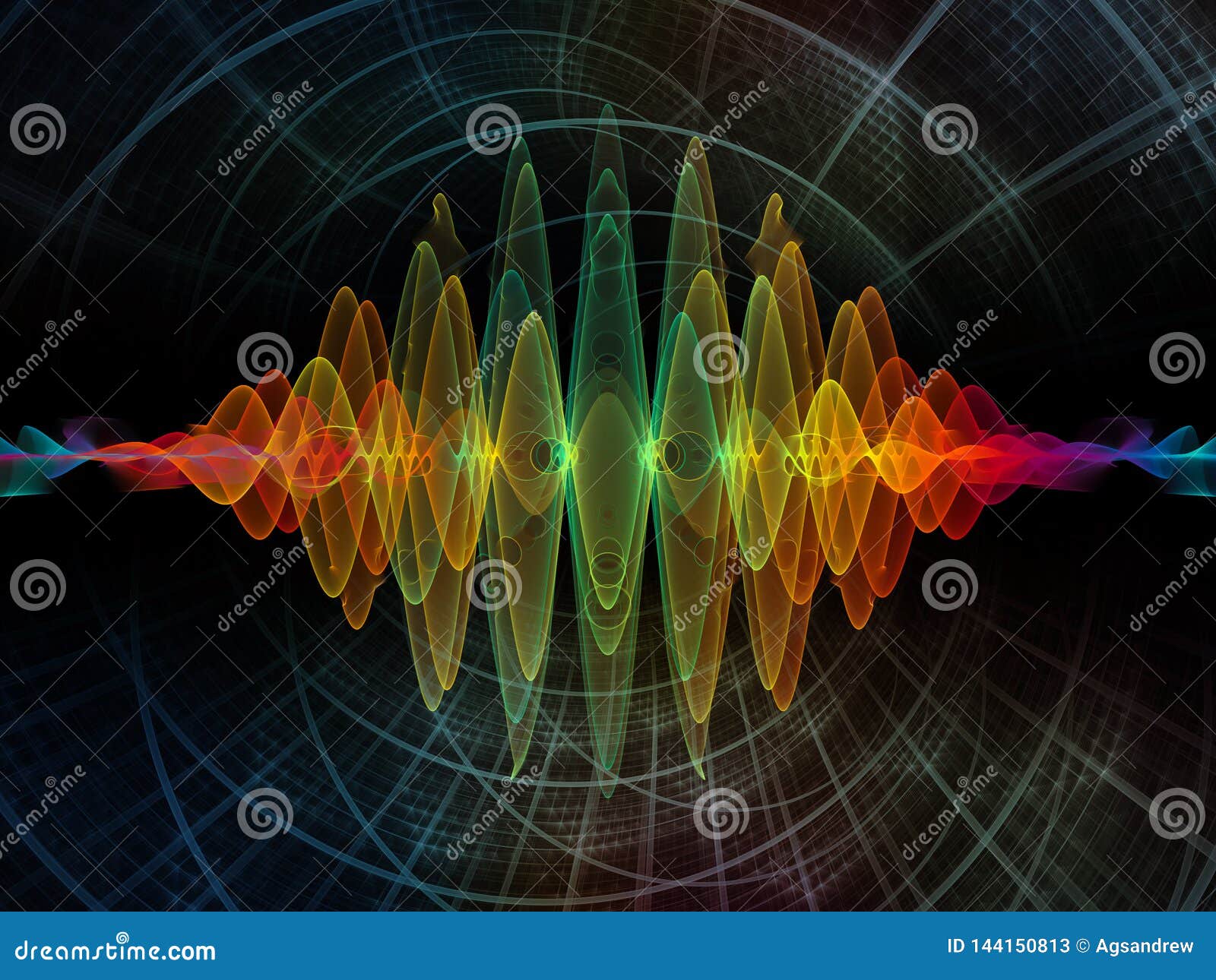 Dance of Oscillation stock illustration. Illustration of presentation ...