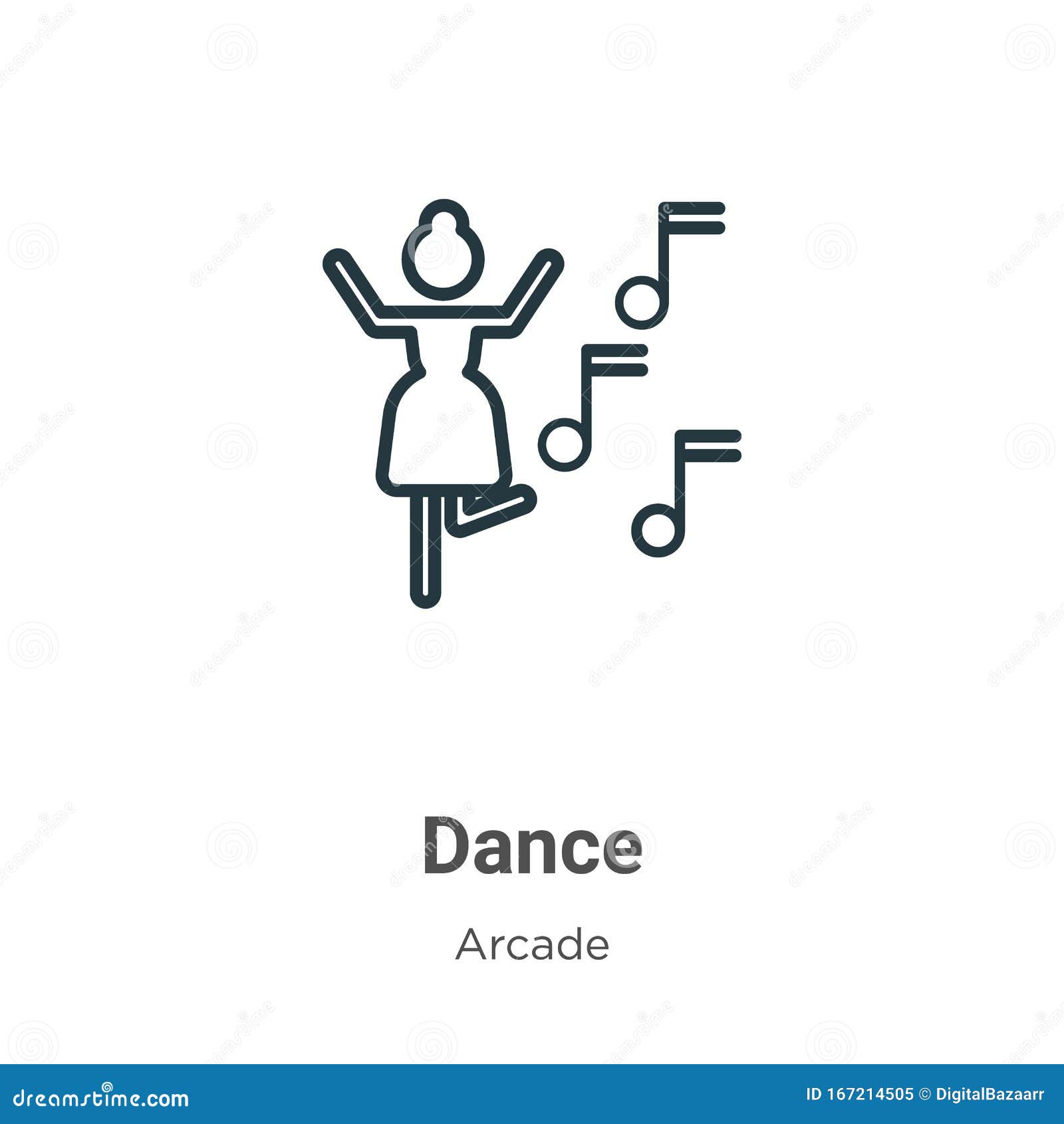 Dance Icon Flat Vector Illustration | CartoonDealer.com #71585526