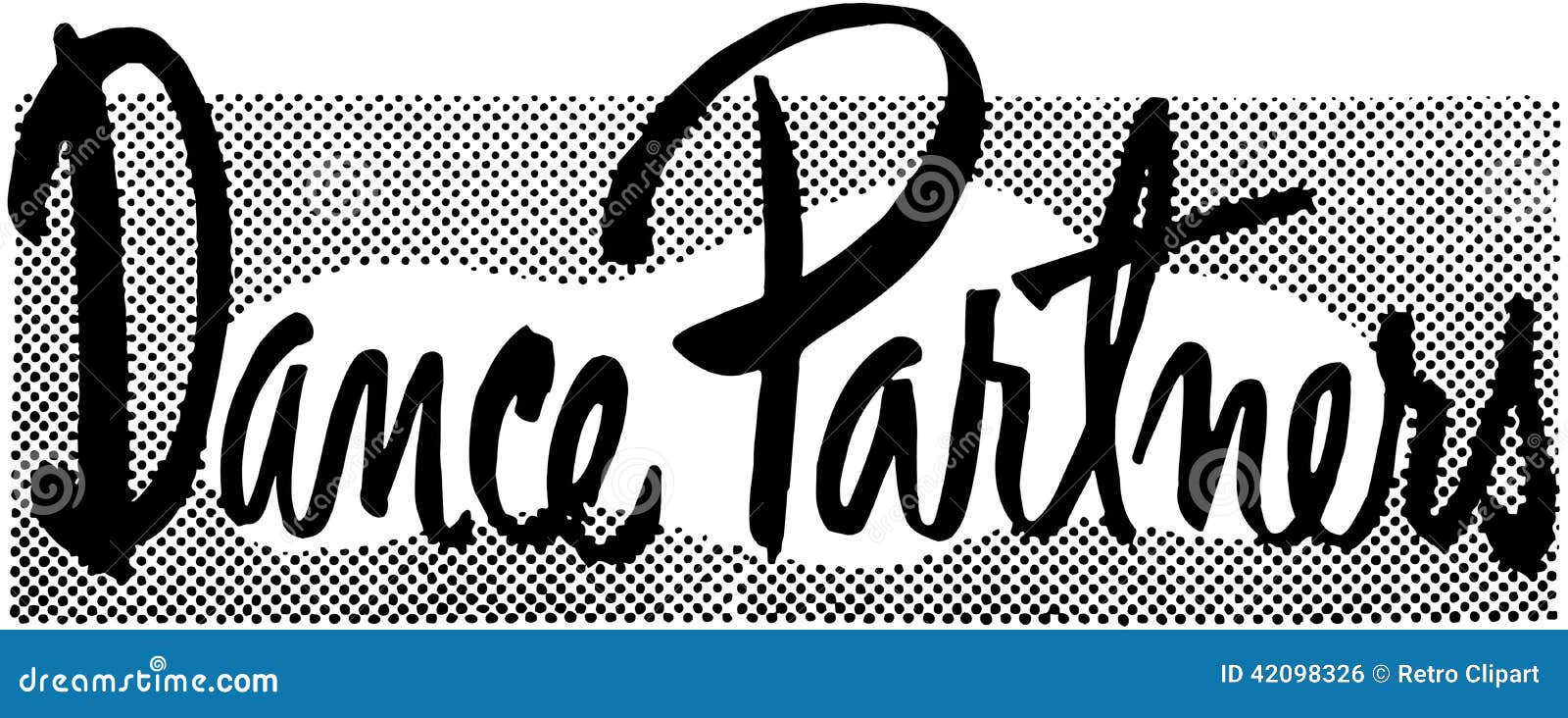 Dance Partners stock vector. Illustration of 1940s, clothing - 42098326