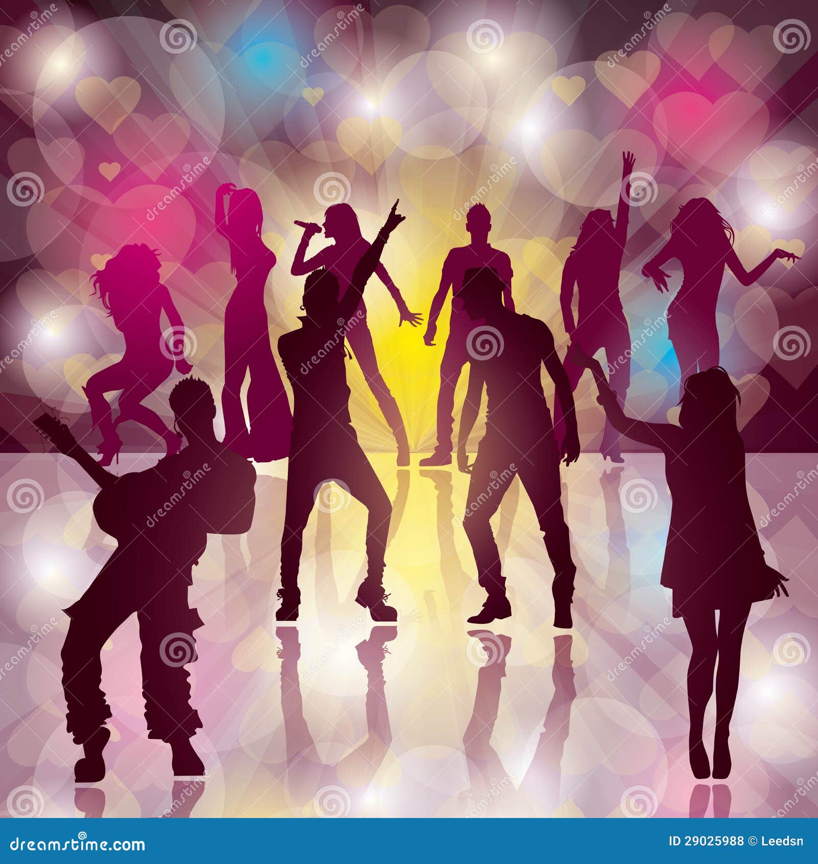 Dance Party stock vector. Illustration of background - 29025988