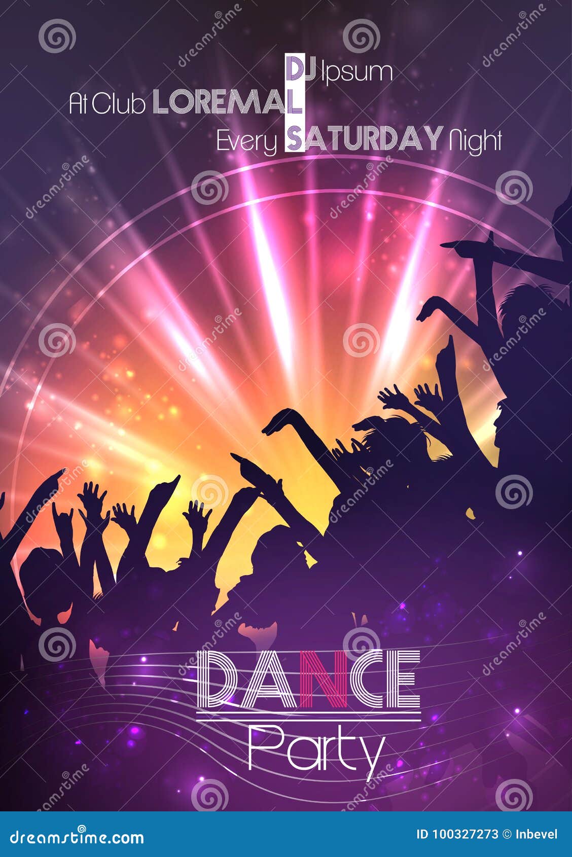 Dance Party Poster Background