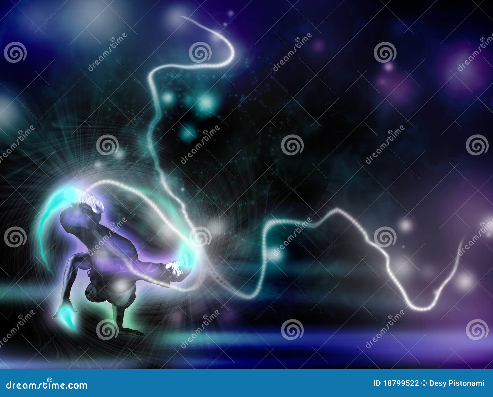 Dance power stock illustration. Illustration of acrobat - 18799522