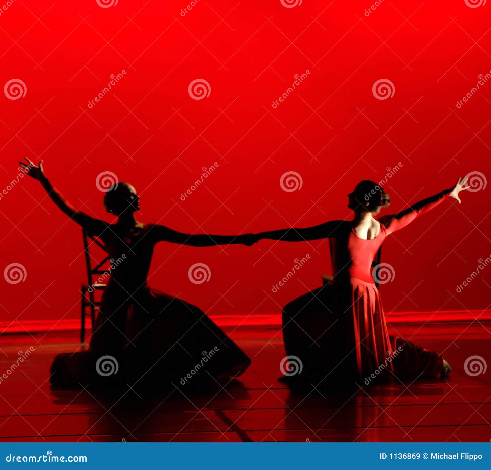 Dance in Red stock image. Image of dancing, silohouette - 1136869