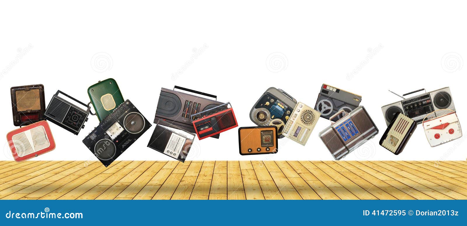 Dance retro recorders stock illustration. Illustration of cassette ...