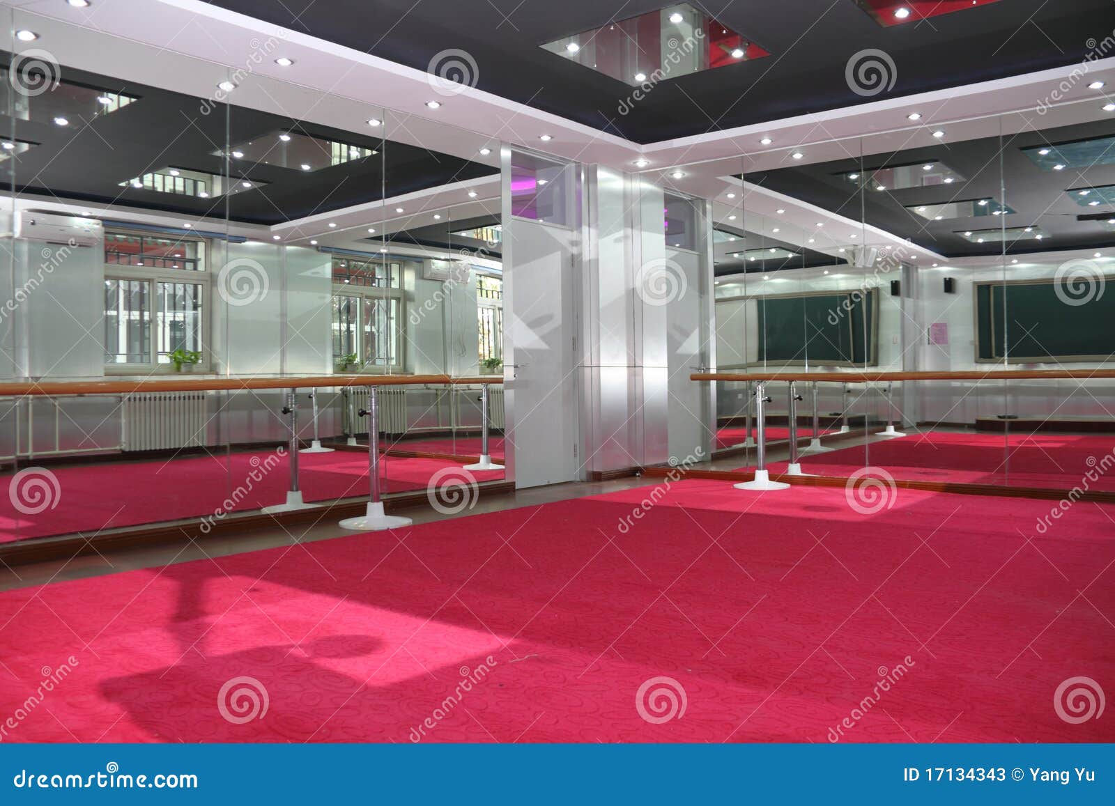 Dance Room stock image. Image of exercise, parquet, clean - 17134343