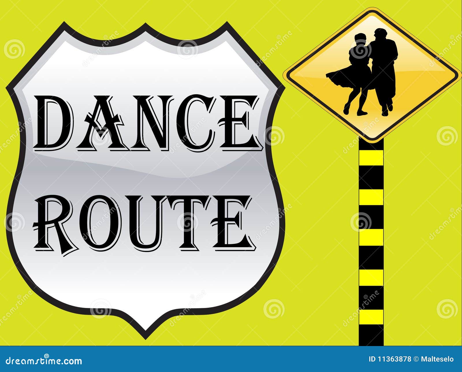 Dance route stock vector. Illustration of rendering, ballroom - 11363878