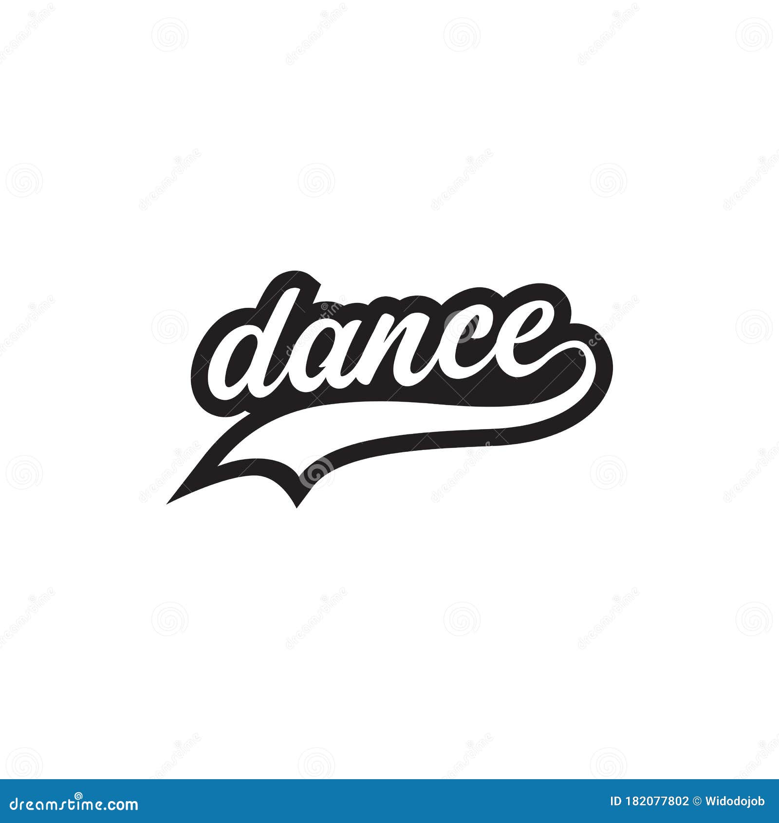 Dance Script Decorative Design Vector Stock Vector - Illustration of ...