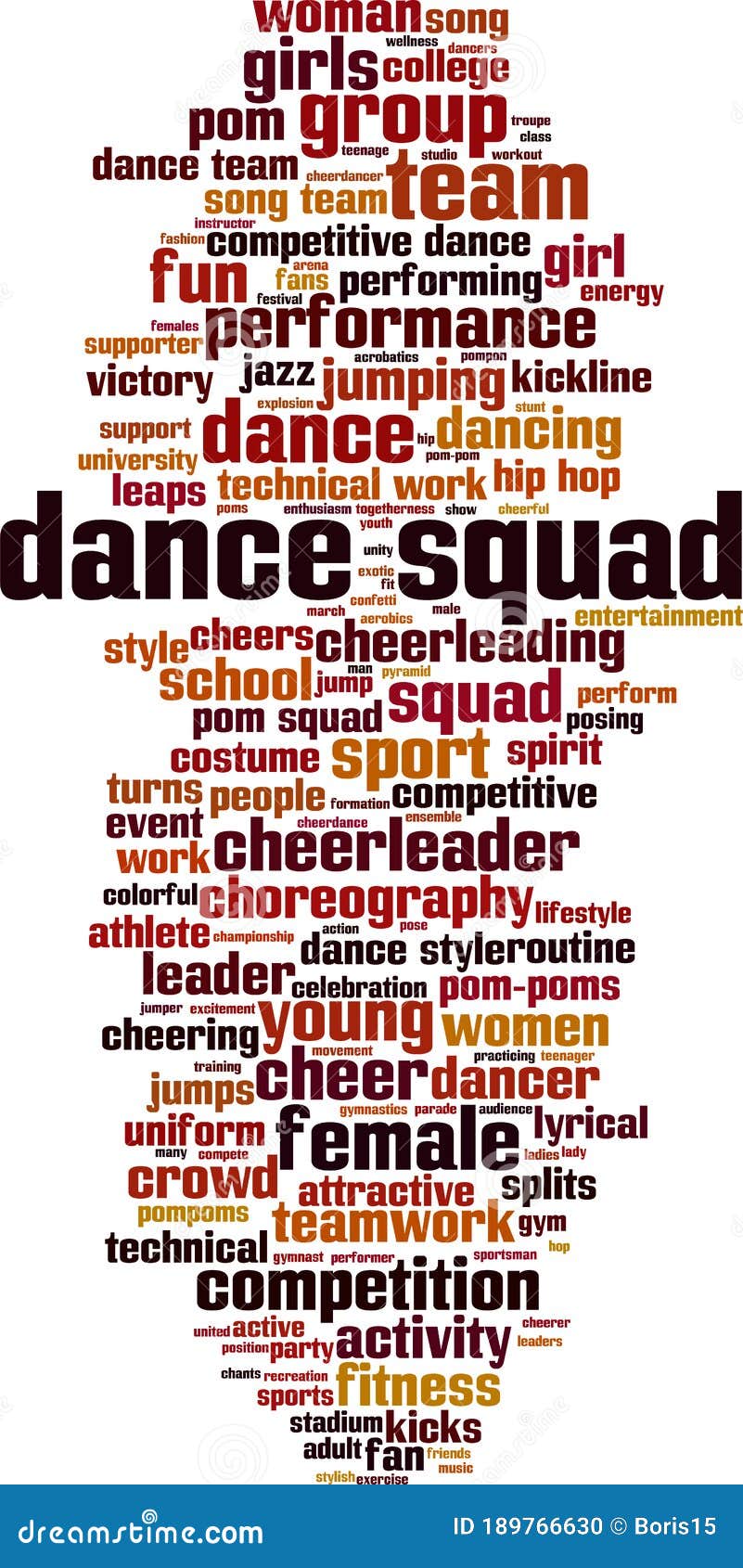 Choreography Word Cloud Cartoon Vector | CartoonDealer.com #188631591
