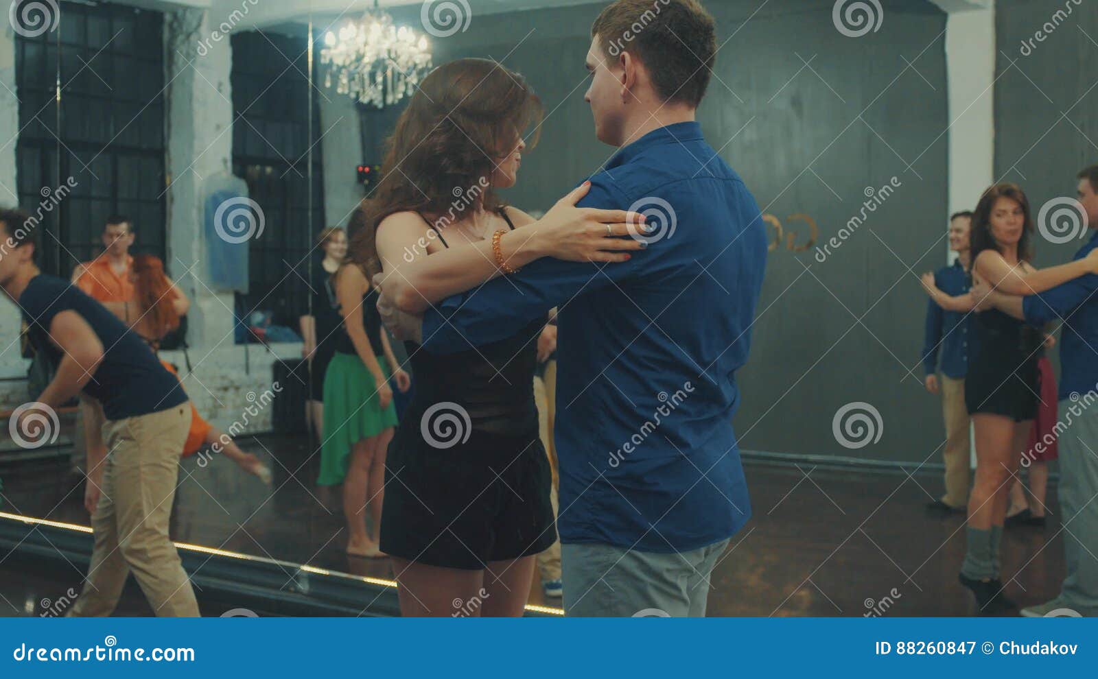 Dance Students Repeating Teacher`s Movements Stock Video - Video of ...