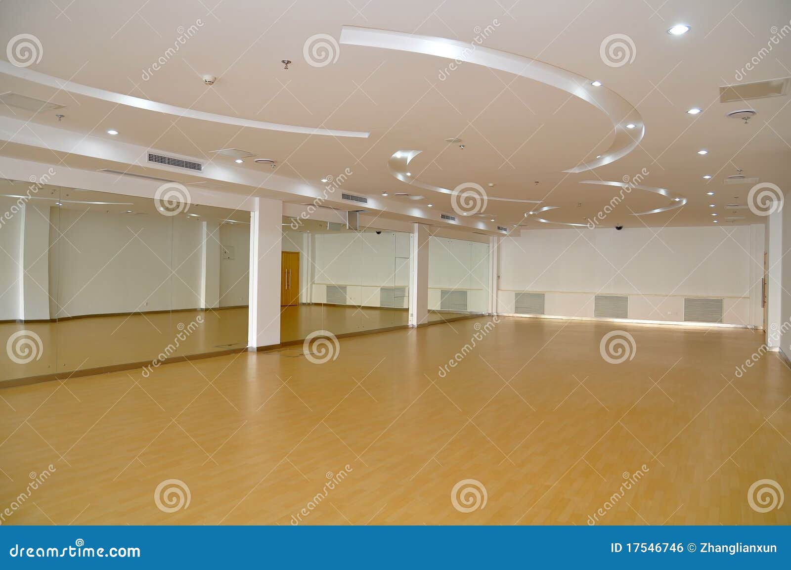 Dance studio stock photo. Image of flooring, education - 17546746