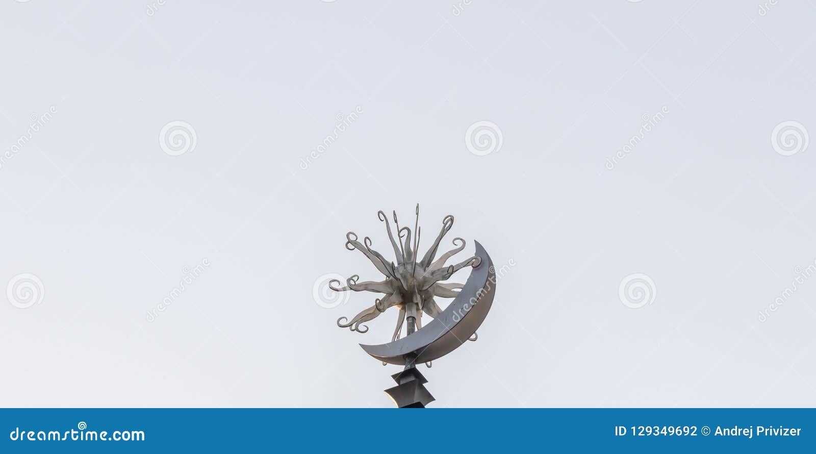 The Dance of the Sun and the Moon Stock Photo - Image of realistic ...