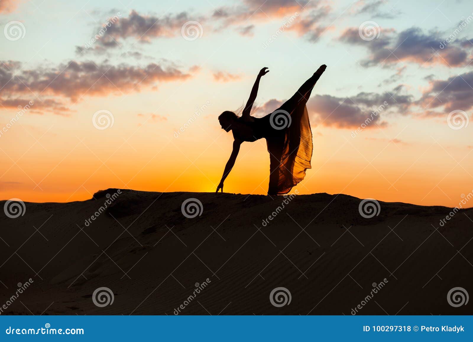 Dance in the sun. stock photo. Image of female, dance - 100297318