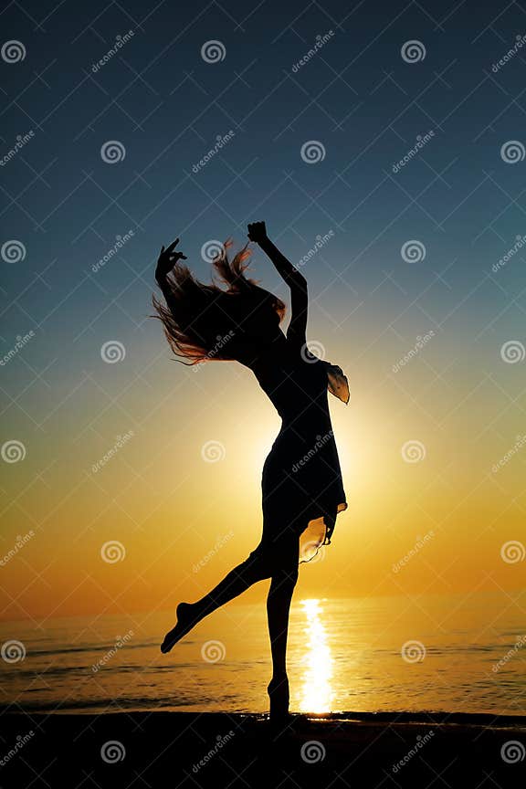 Dance at Sunset stock image. Image of scene, energy, hand - 16050797