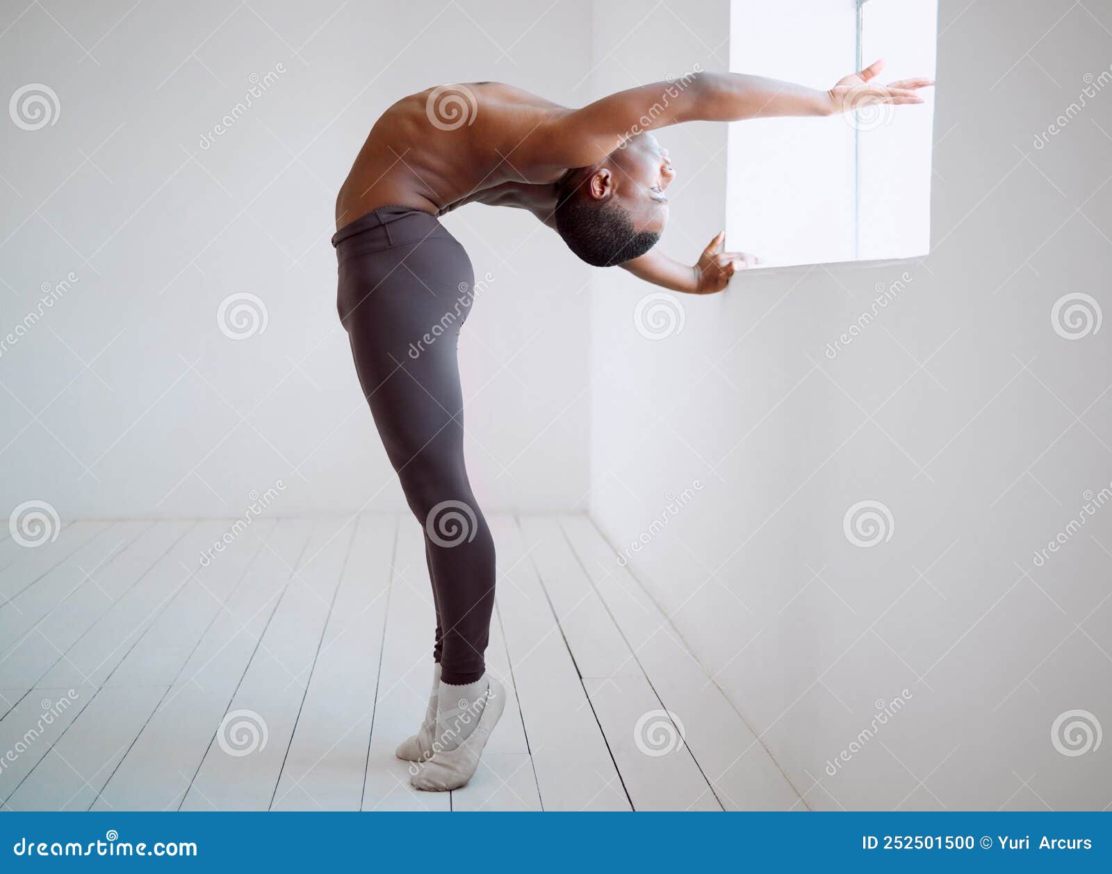 Dance is a Superpower. a Young Boy Practicing His Routine in a Dance ...
