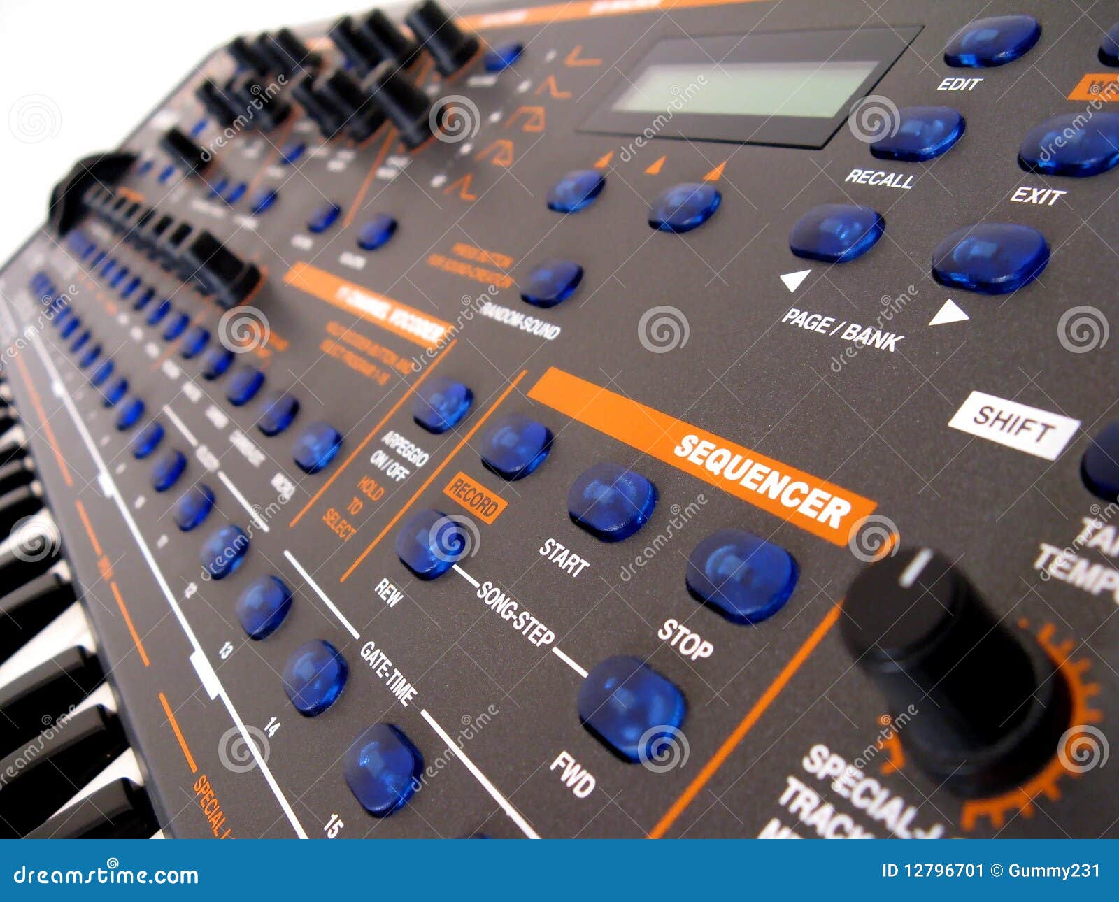 Dance Synthesizer stock image. Image of vintage, instrument - 12796701