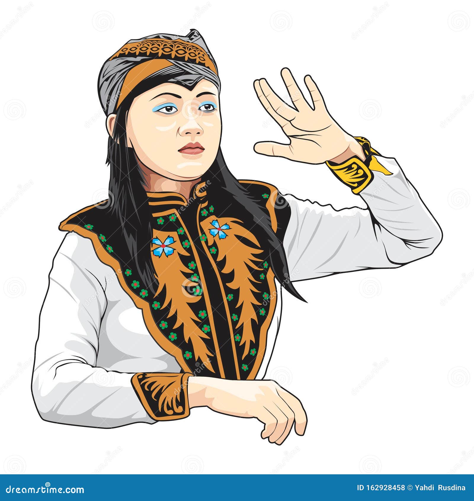 DANCE TRADITIONAL INDONESIAN Stock Vector - Illustration of dance ...