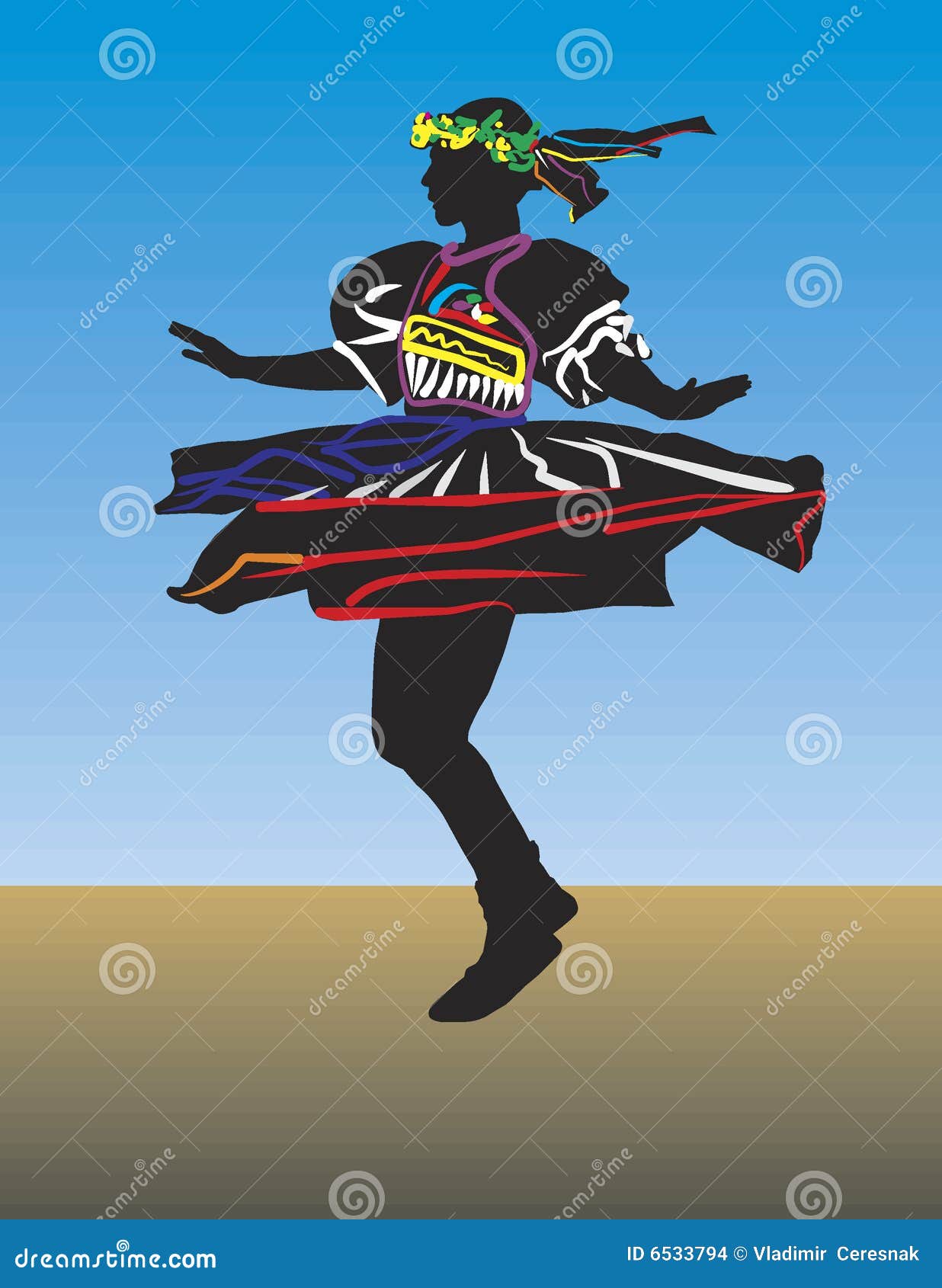 Dance Traditional Vector Women Stock Vector - Illustration of dancer ...