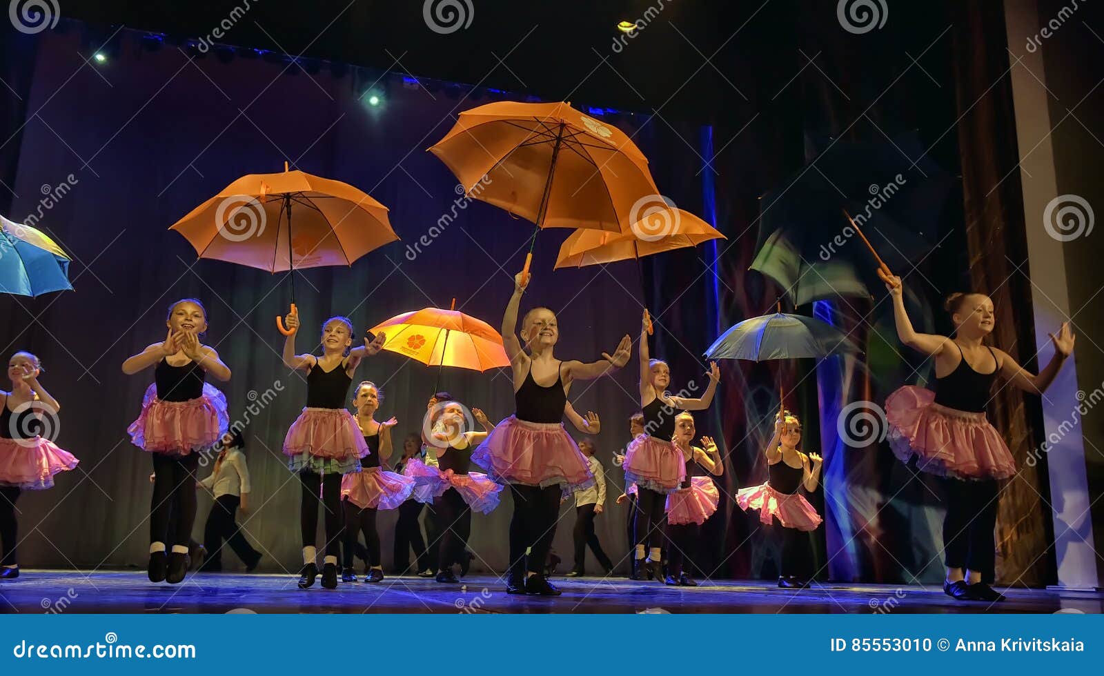 Dance with umbrellas editorial image. Image of beautiful - 85553010