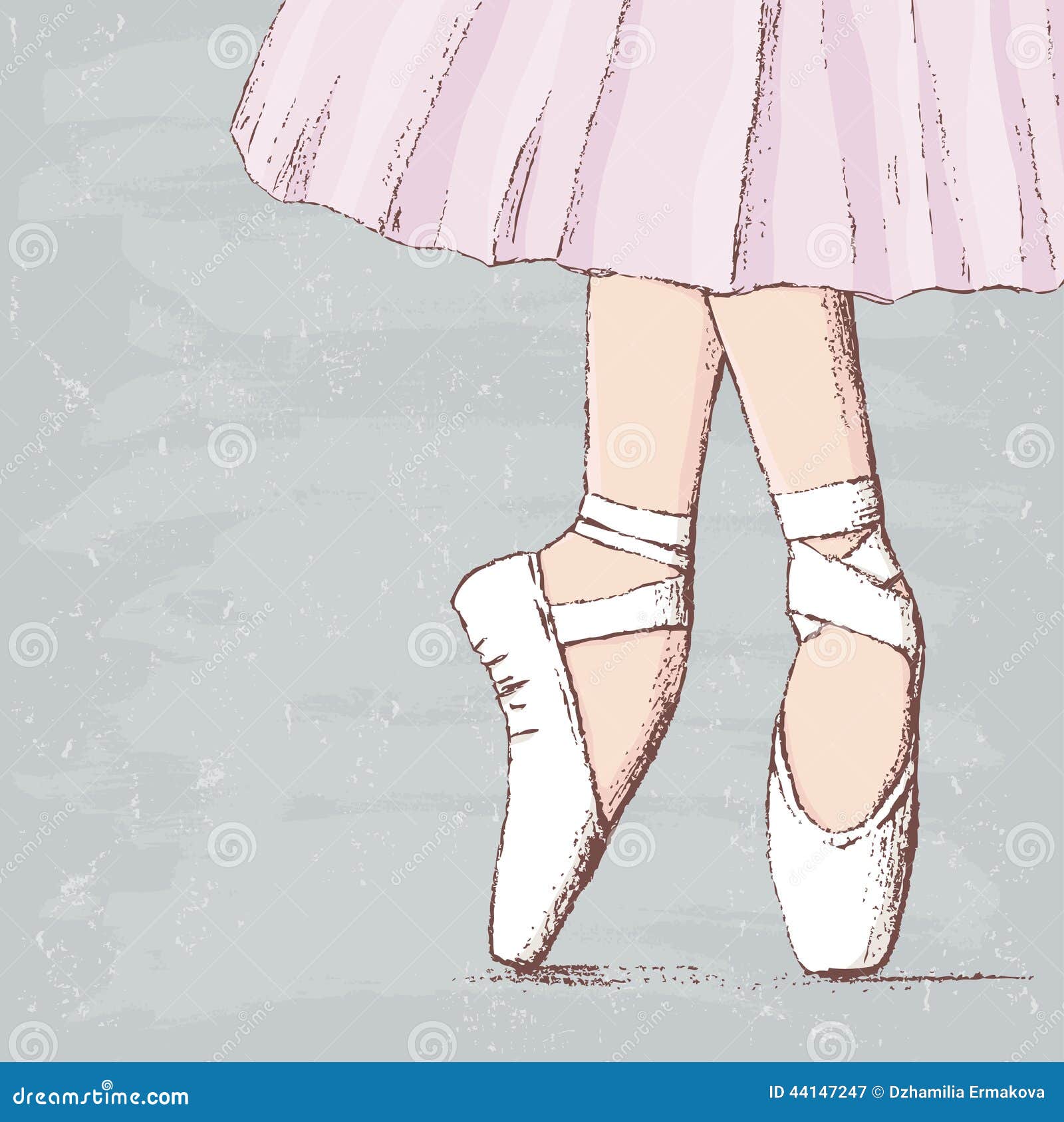 Ballet Dancer Feet Drawing