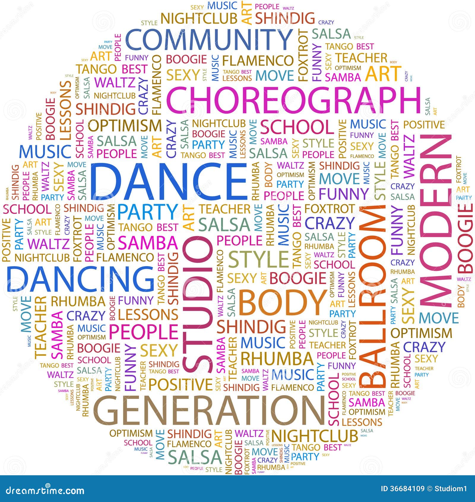 DANCE. stock vector. Illustration of female, lifestyle - 36684109