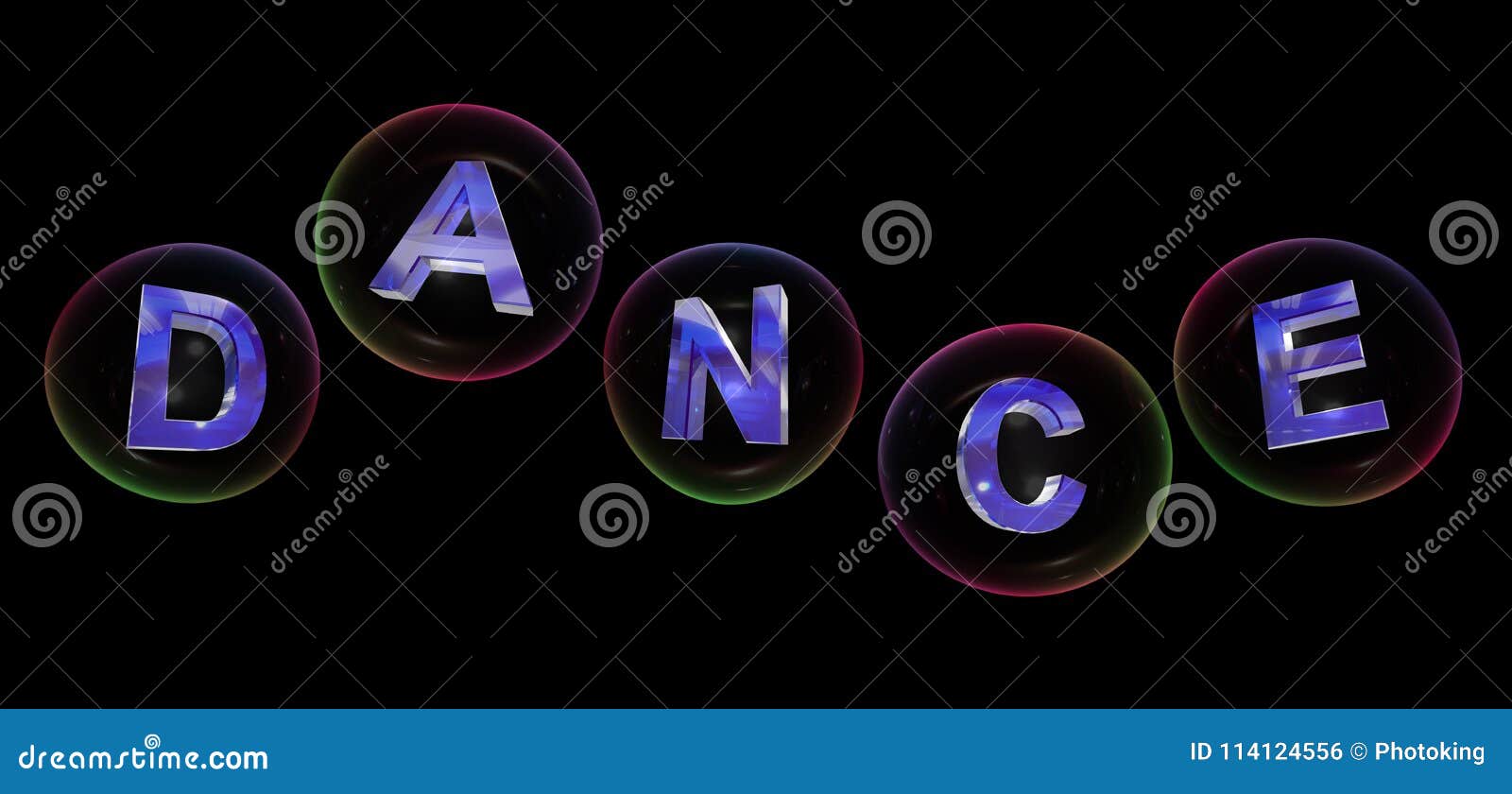 Dance Word, The Verb Expressing The Action, Children Education Concept ...