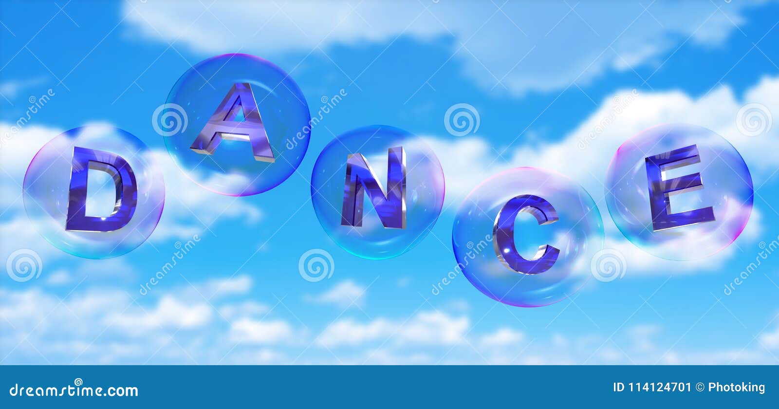 Dance Word, The Verb Expressing The Action, Children Education Concept ...