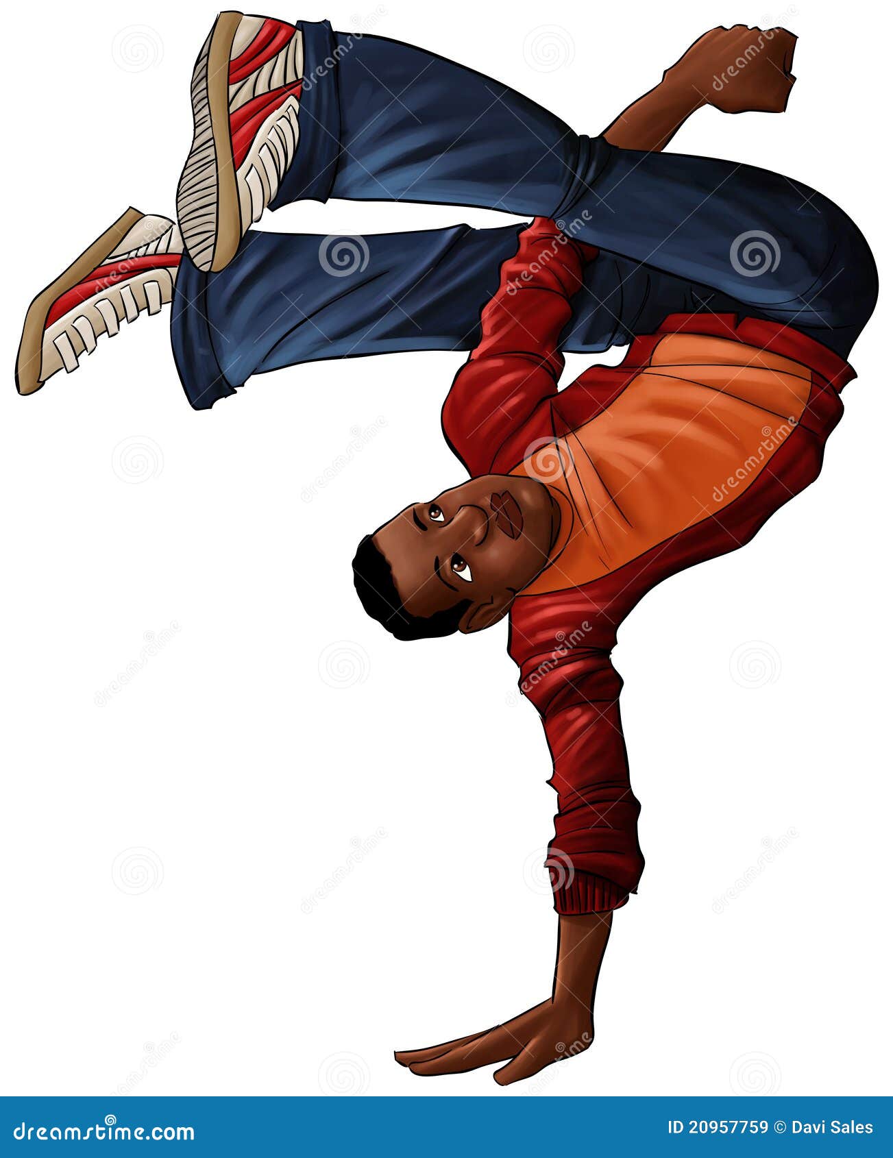 Dancer stock illustration. Illustration of cartoon, teenager - 20957759
