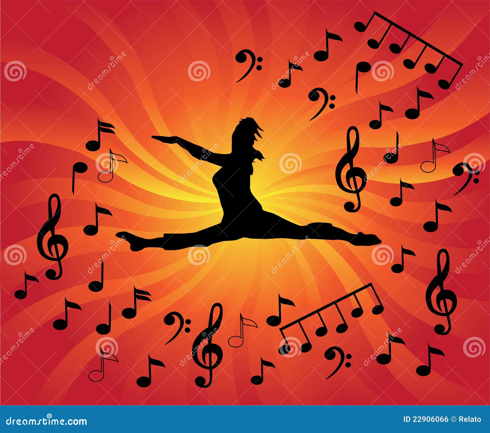 Dancer stock vector. Illustration of girl, lady, elegant - 22906066