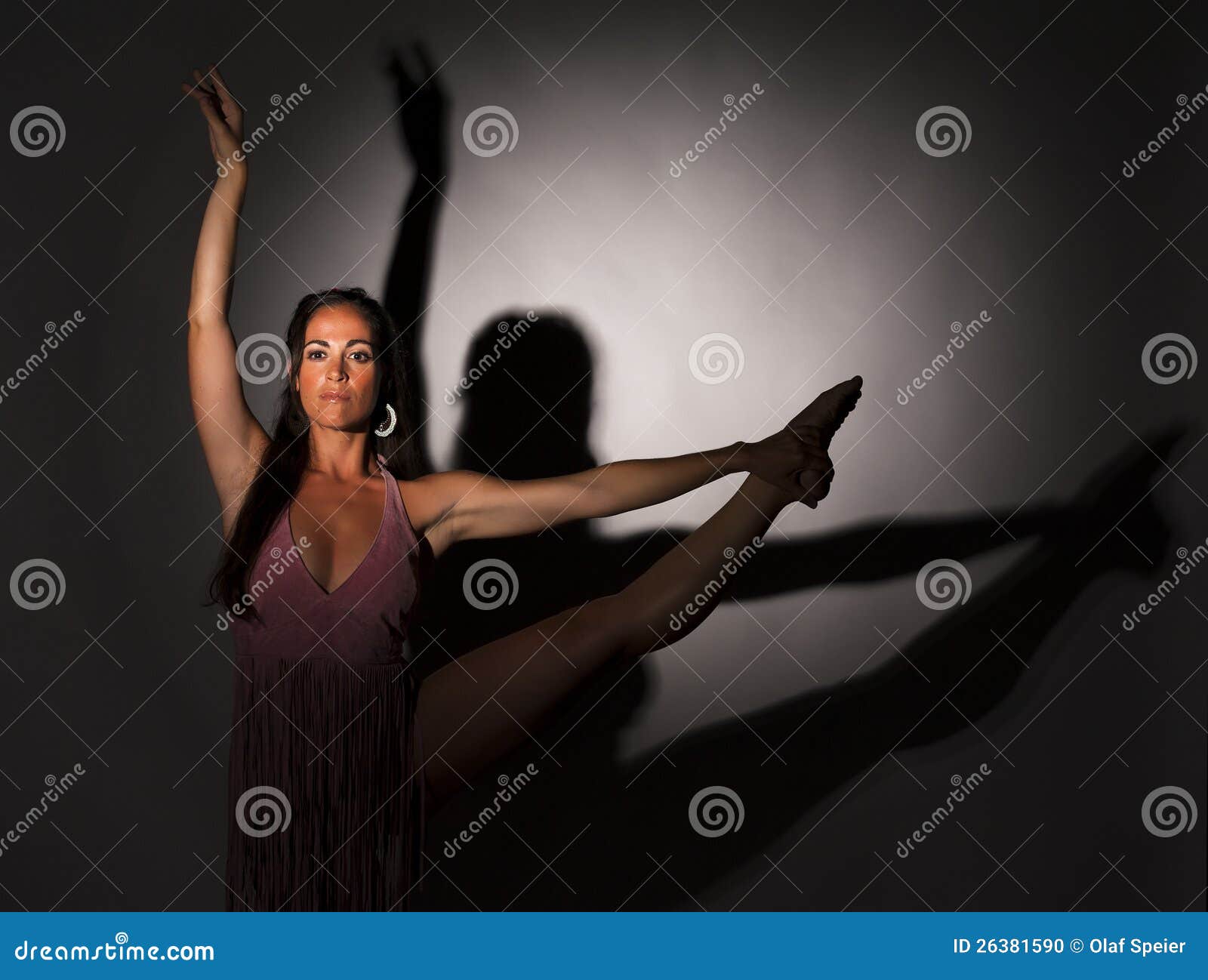 Dancer stock photo. Image of female, woman, shadow, hispanic - 26381590