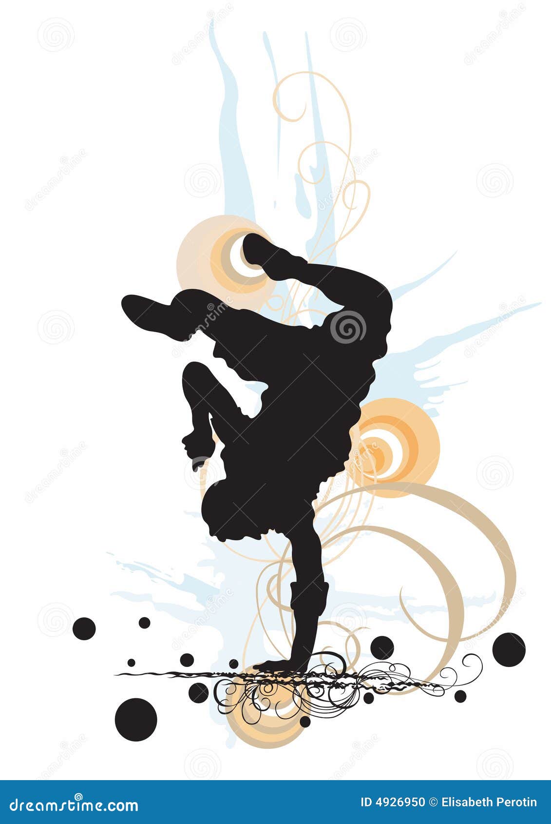 Dancer stock vector. Illustration of entertainment, clip - 4926950
