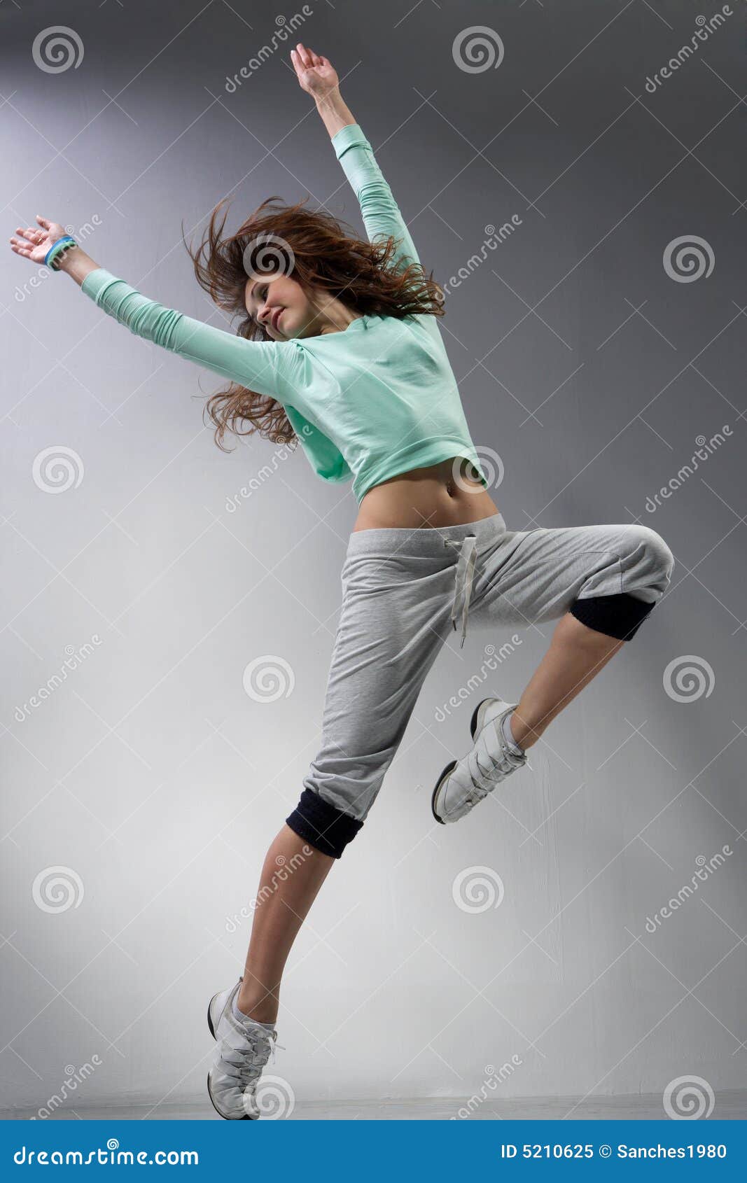 The dancer stock image. Image of hair, dancing, beautiful - 5210625