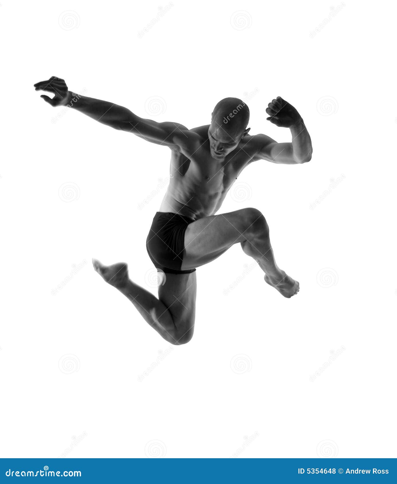 Dancer stock photo. Image of anatomy, male, leap, fitness - 5354648
